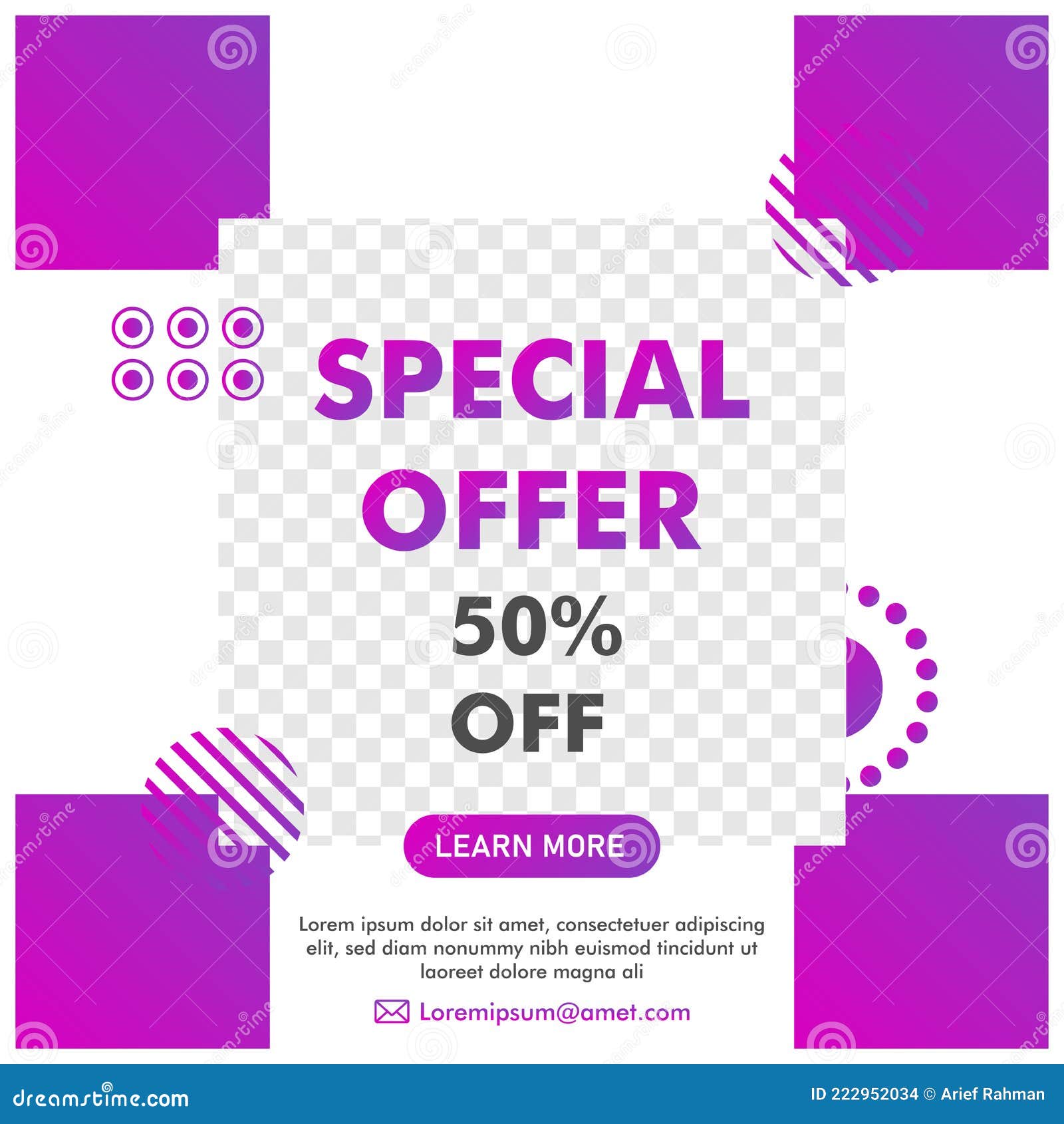 Promotion Post Design. Promotion Banner Template. Ready Use Design ...