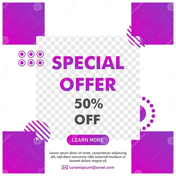 Promotion Post Design. Promotion Banner Template. Ready Use Design ...