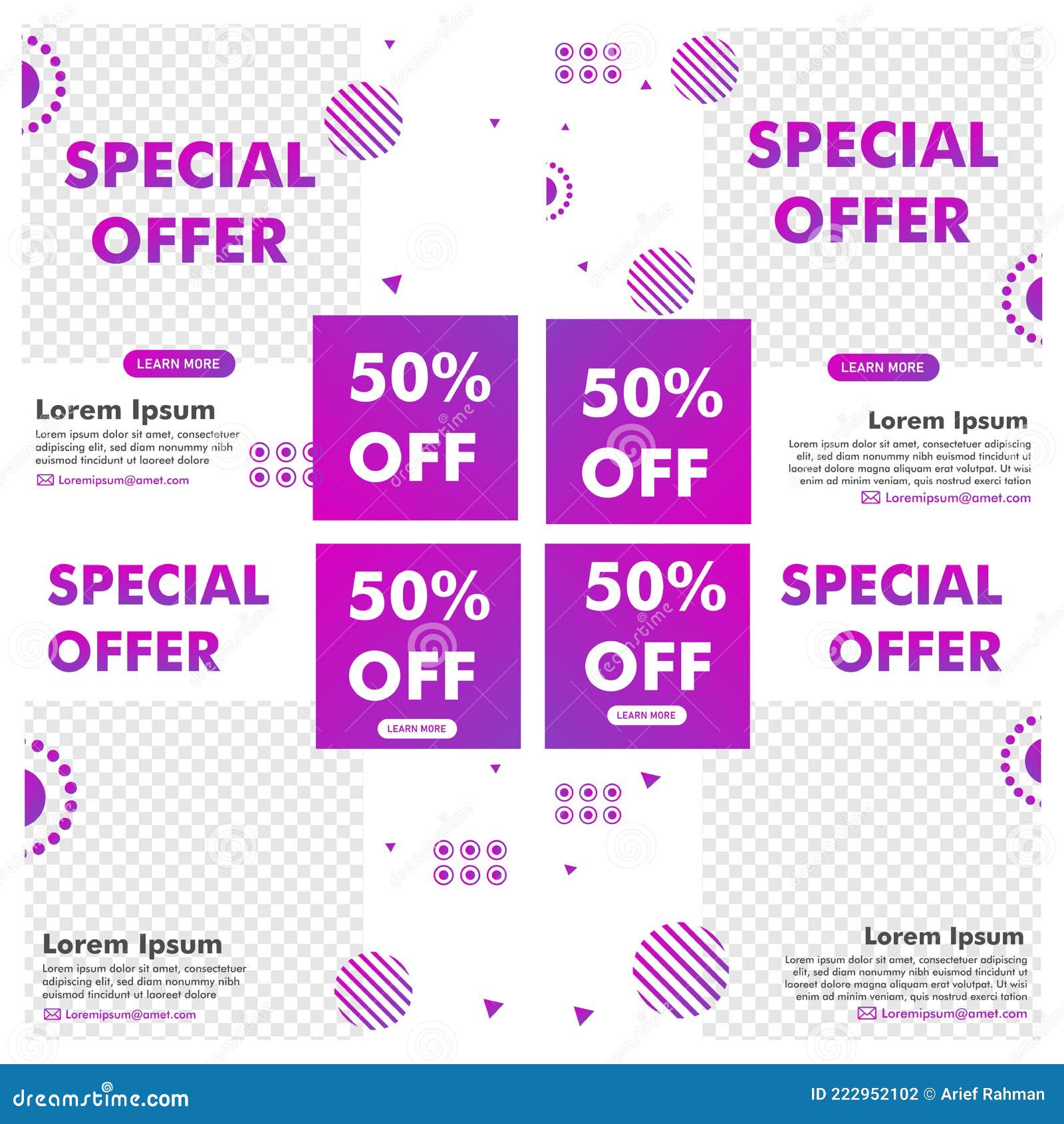 Promotion Post Design. Promotion Banner Template. Ready Use Design ...