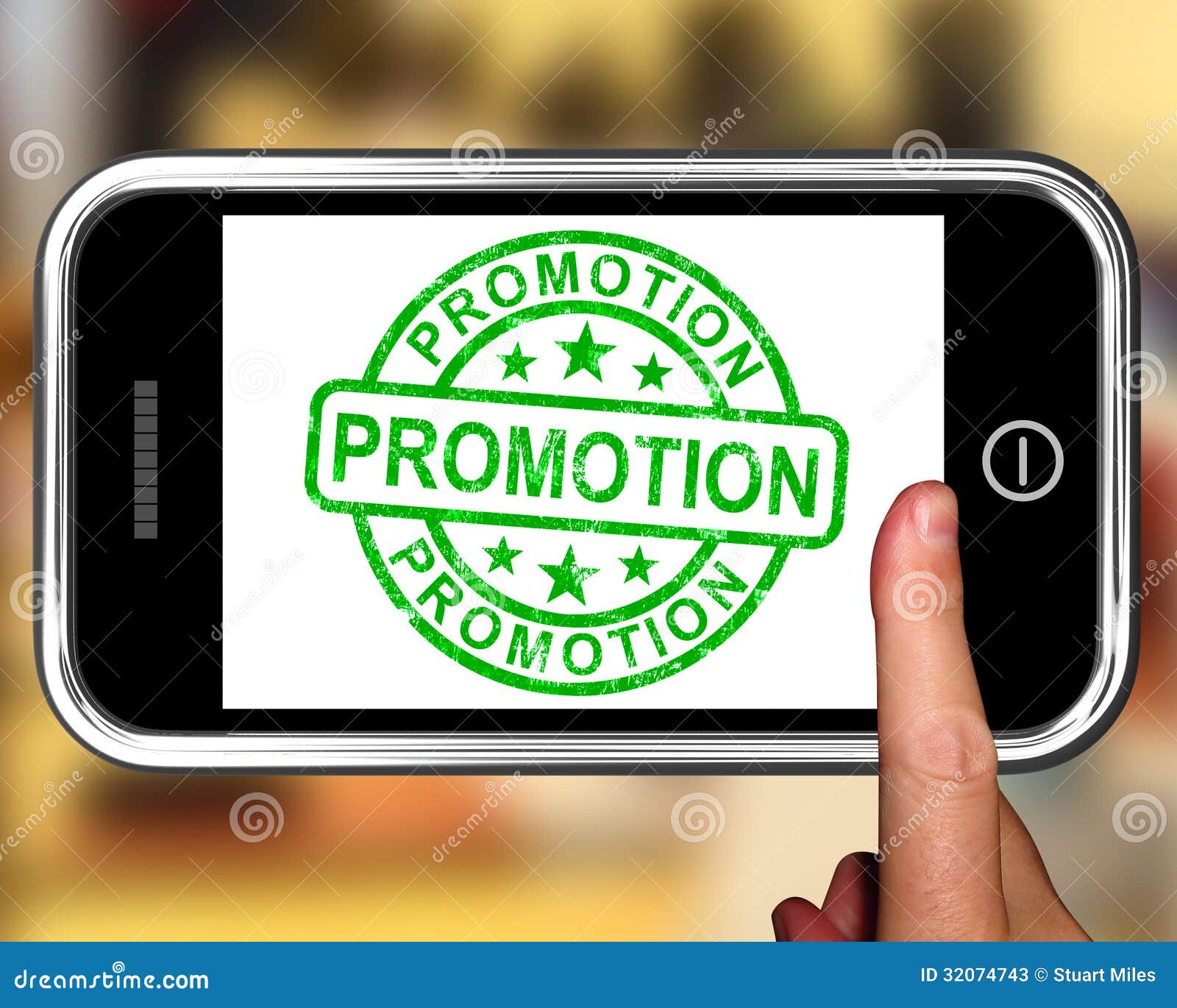 Promotion on Smartphone Shows Special Promotions Stock Illustration ...
