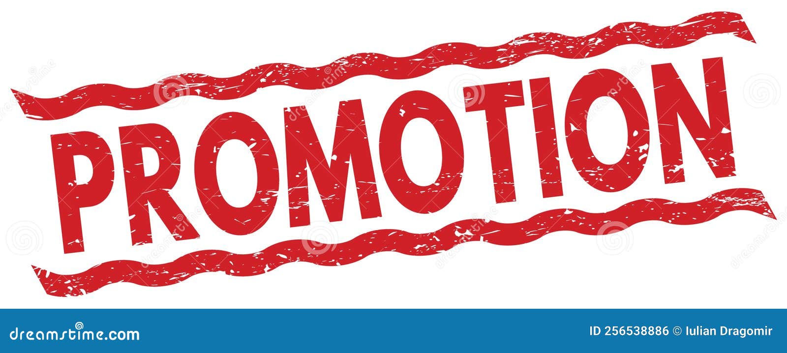PROMOTION Text on Red Lines Stamp Sign Stock Illustration ...
