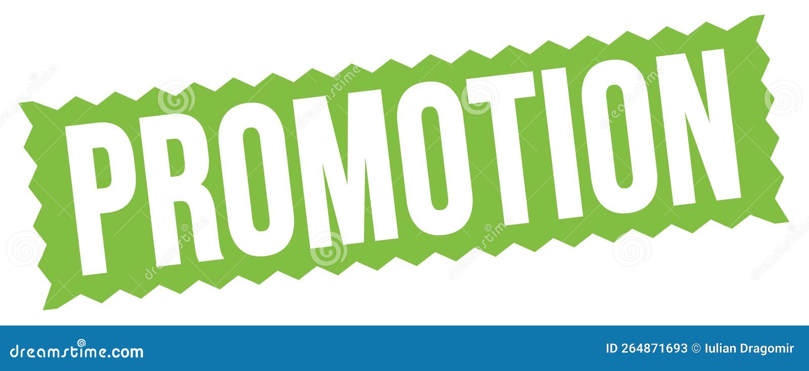 PROMOTION Text Written on Green Stamp Sign Stock Illustration ...