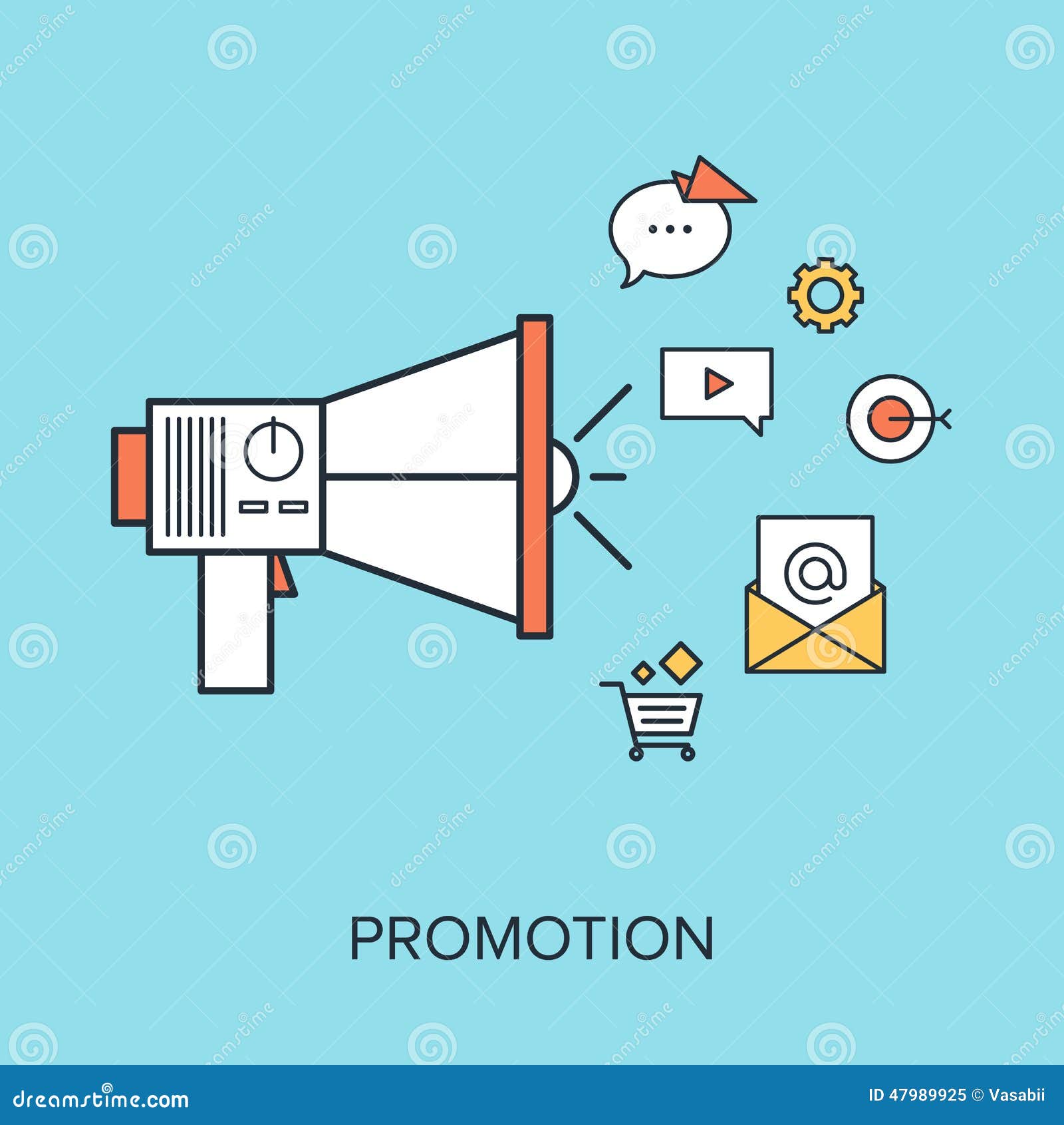 Promotion stock vector. Illustration of money, accounting - 47989925