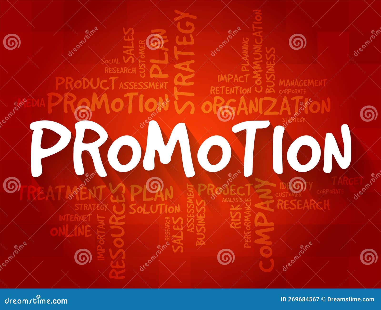 Promotion Word Cloud, Business Concept Background Stock Illustration ...