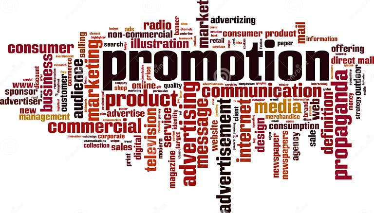 Promotion word cloud stock vector. Illustration of internet - 187807740