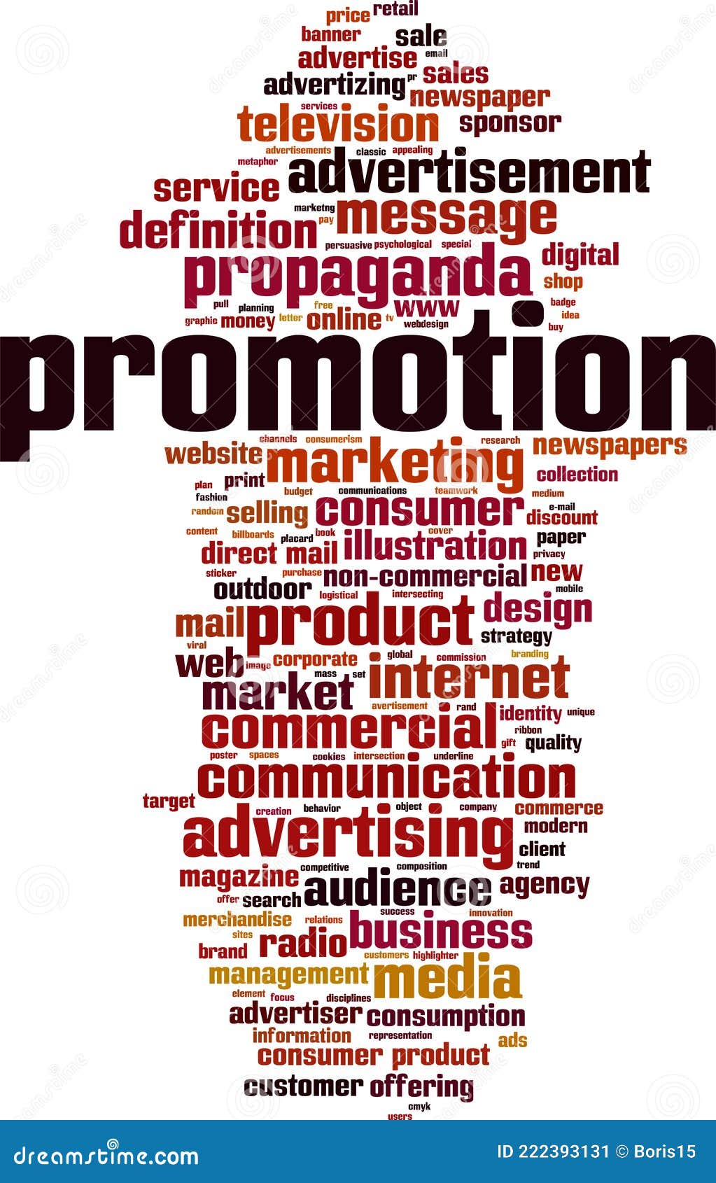 Promotion word cloud stock vector. Illustration of communication ...