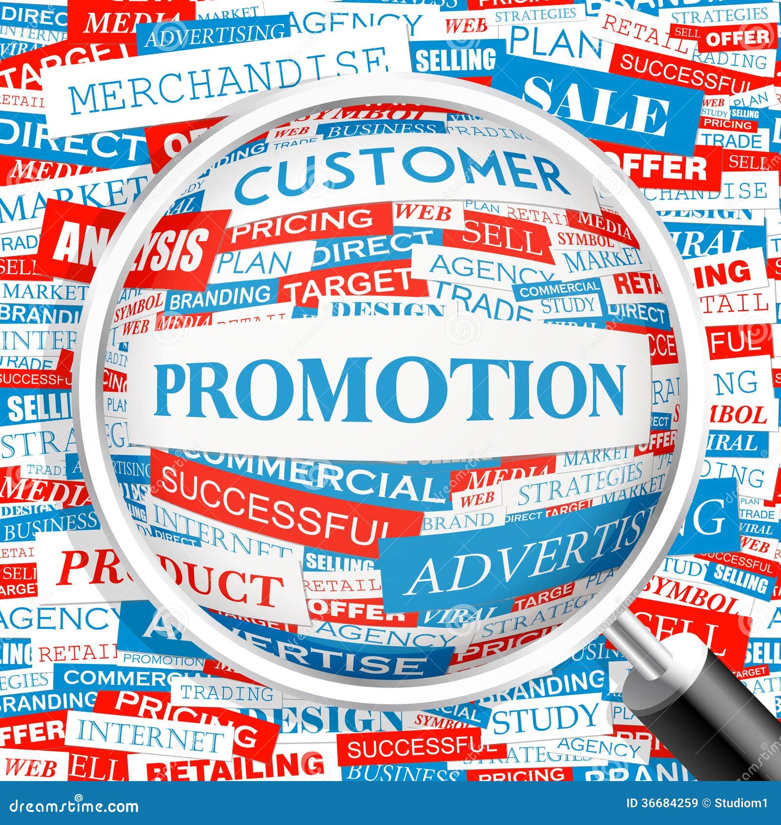 PROMOTION stock vector. Illustration of marketing, campaign - 36684259