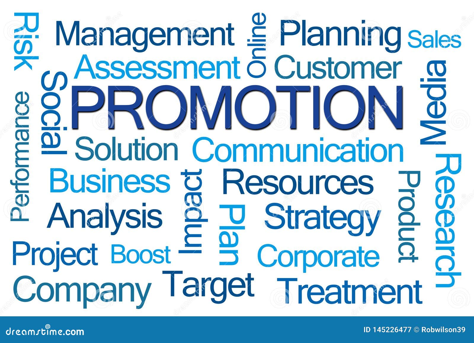 Promotion Word Cloud stock illustration. Illustration of company ...