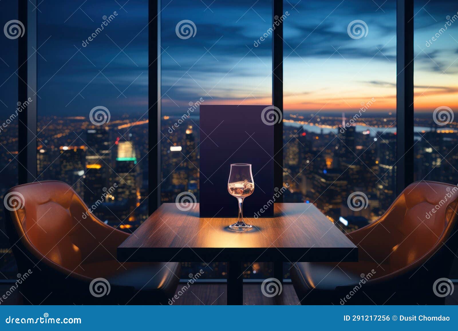 Promotional Flyer for a Rooftop Bar with Panoramic Views. Generative AI ...