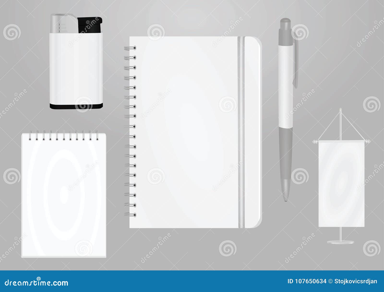 Promotional items template stock vector. Illustration of notice - 107650634