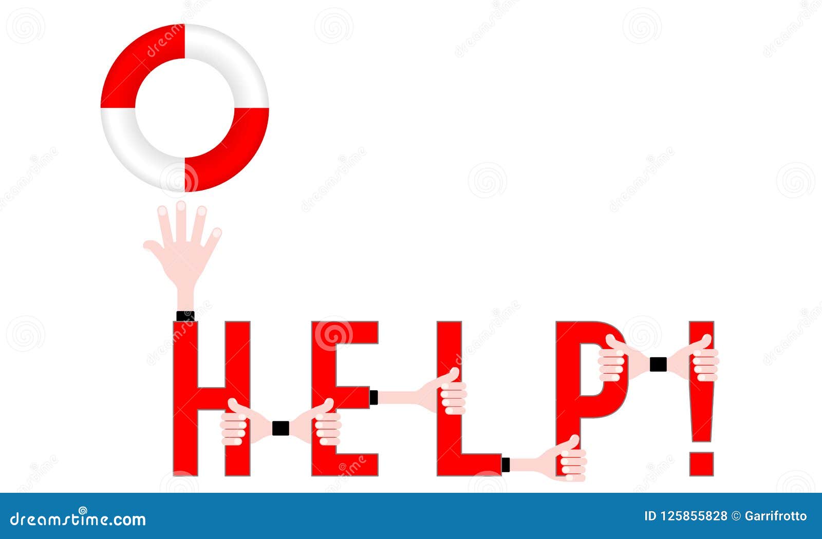 Promotional Material with the Theme of Help Stock Vector - Illustration ...