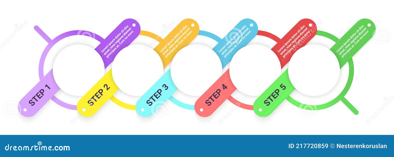 Promotional Strategy Infographics Linear Icons Collection Royalty-Free ...