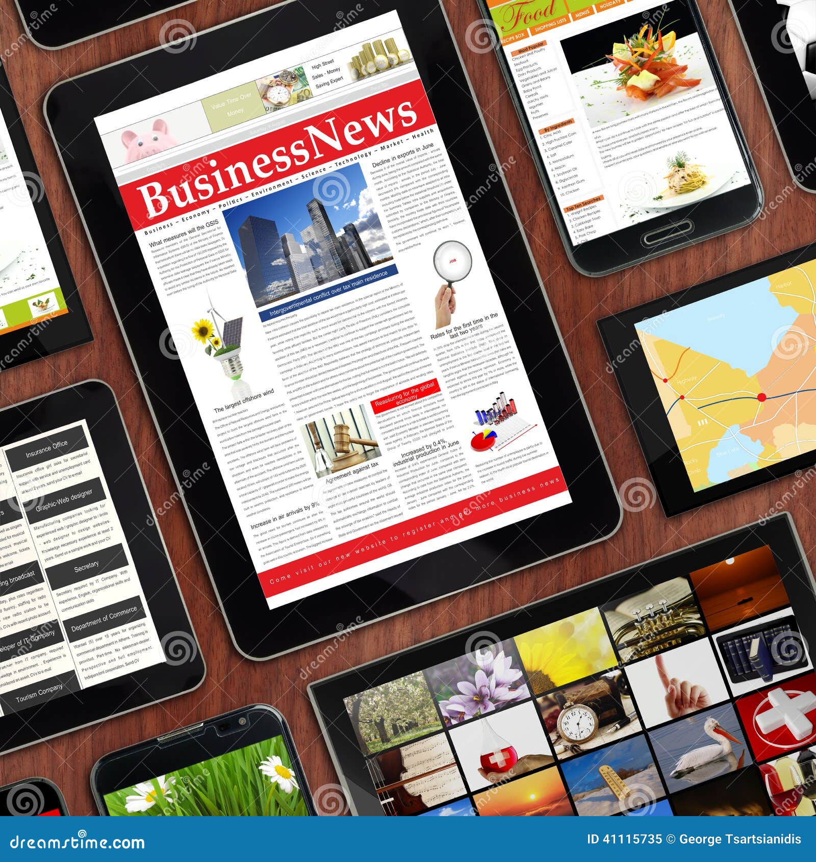 Promotional Templates Digital Devices Stock Image - Image of background ...