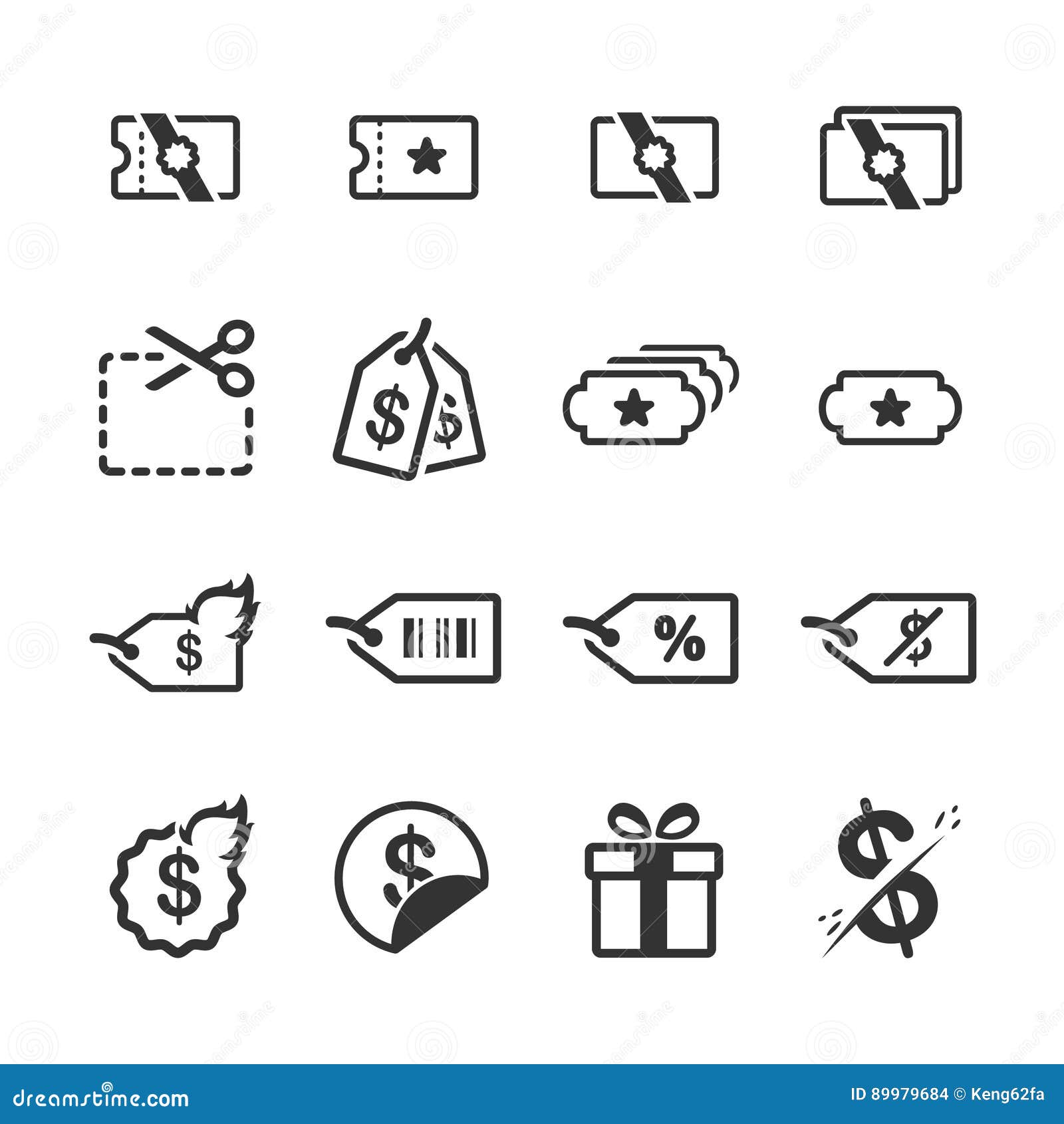 Discount Icon Vector From Ecommerce Basic Ui Concept. Thin Line ...