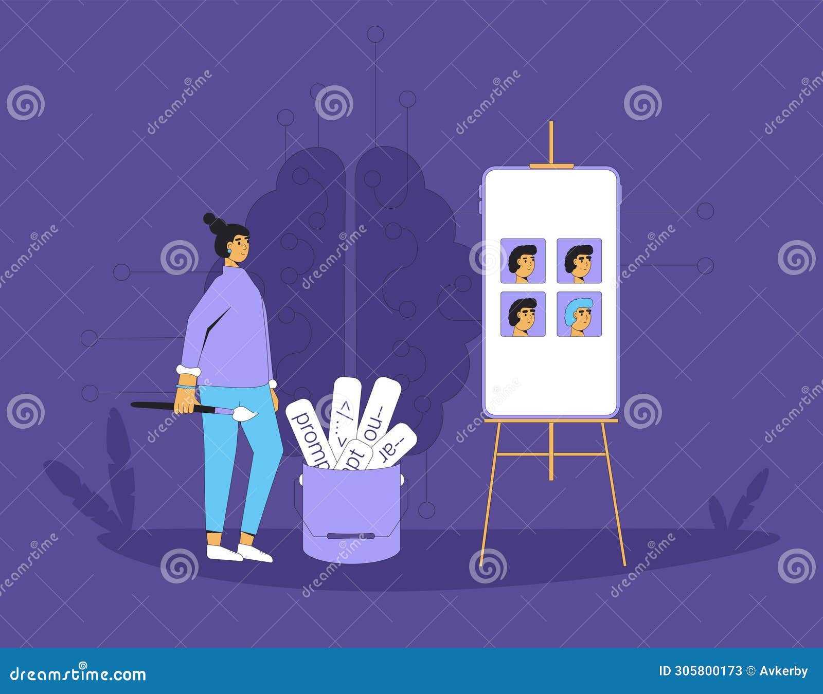 Prompt Engineering. Artificial General Intelligence. Vector ... Prompt Engineering. Artificial General Intelligence. Vector ...