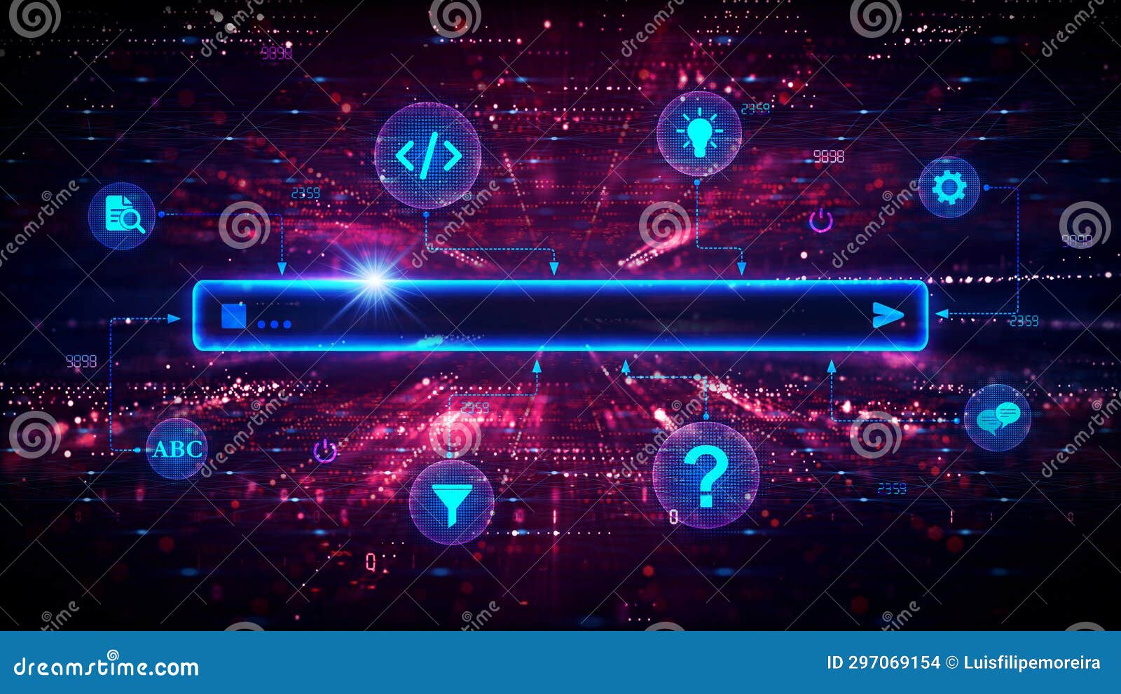 Prompt Engineering Ai And Data Visualization Plexus Structure Neural Network Cartoon Vector