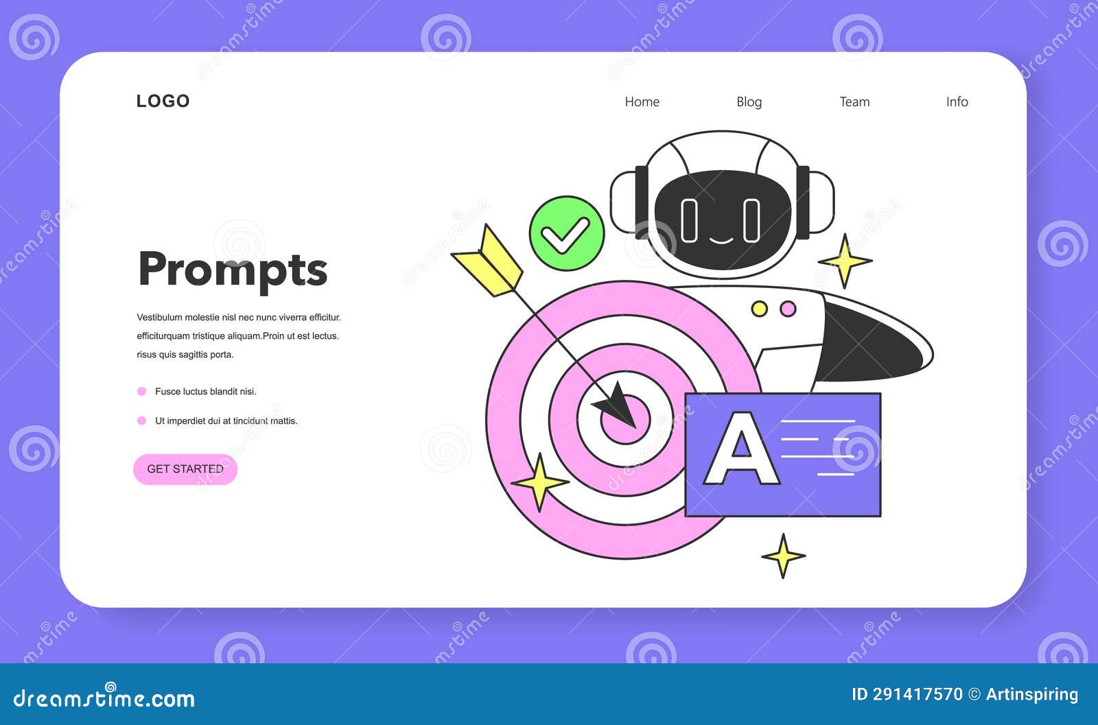 Prompt-engineering To a Artificial Neuron Network Web Banner or Landing ...