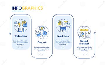 Prompt Key Elements Blue Rectangle Infographic Template Stock Vector ...