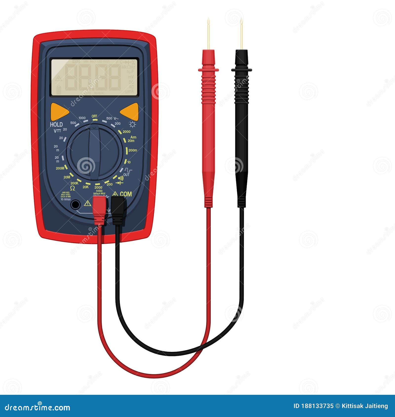Prompt Multimeter on Transparent Background Stock Vector - Illustration ...