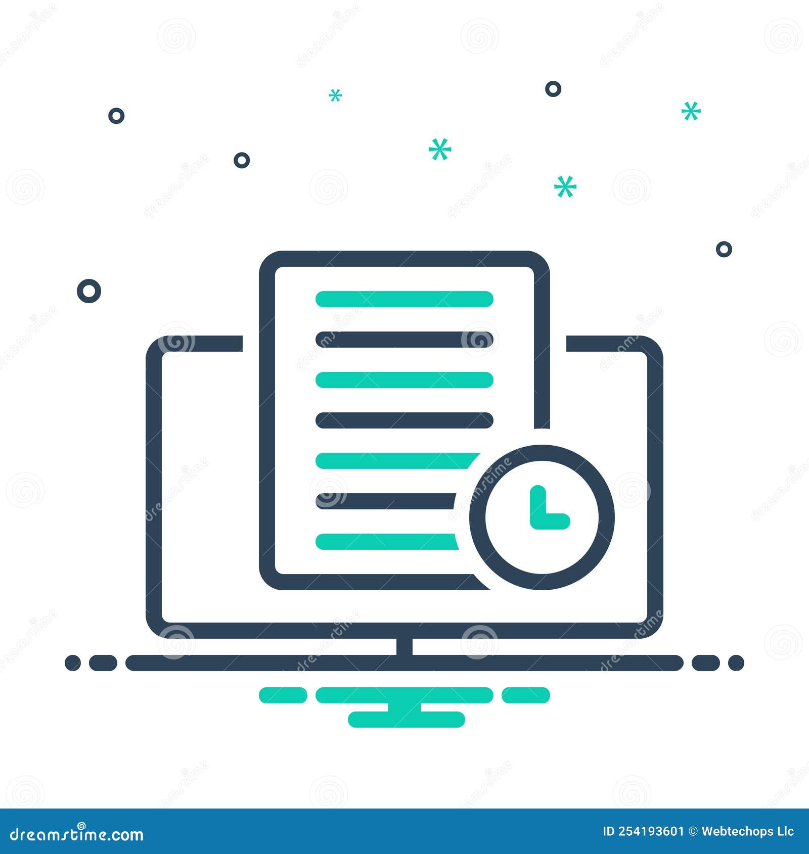 Mix Icon for Promptly, Immediately and Instantly Stock Illustration ...