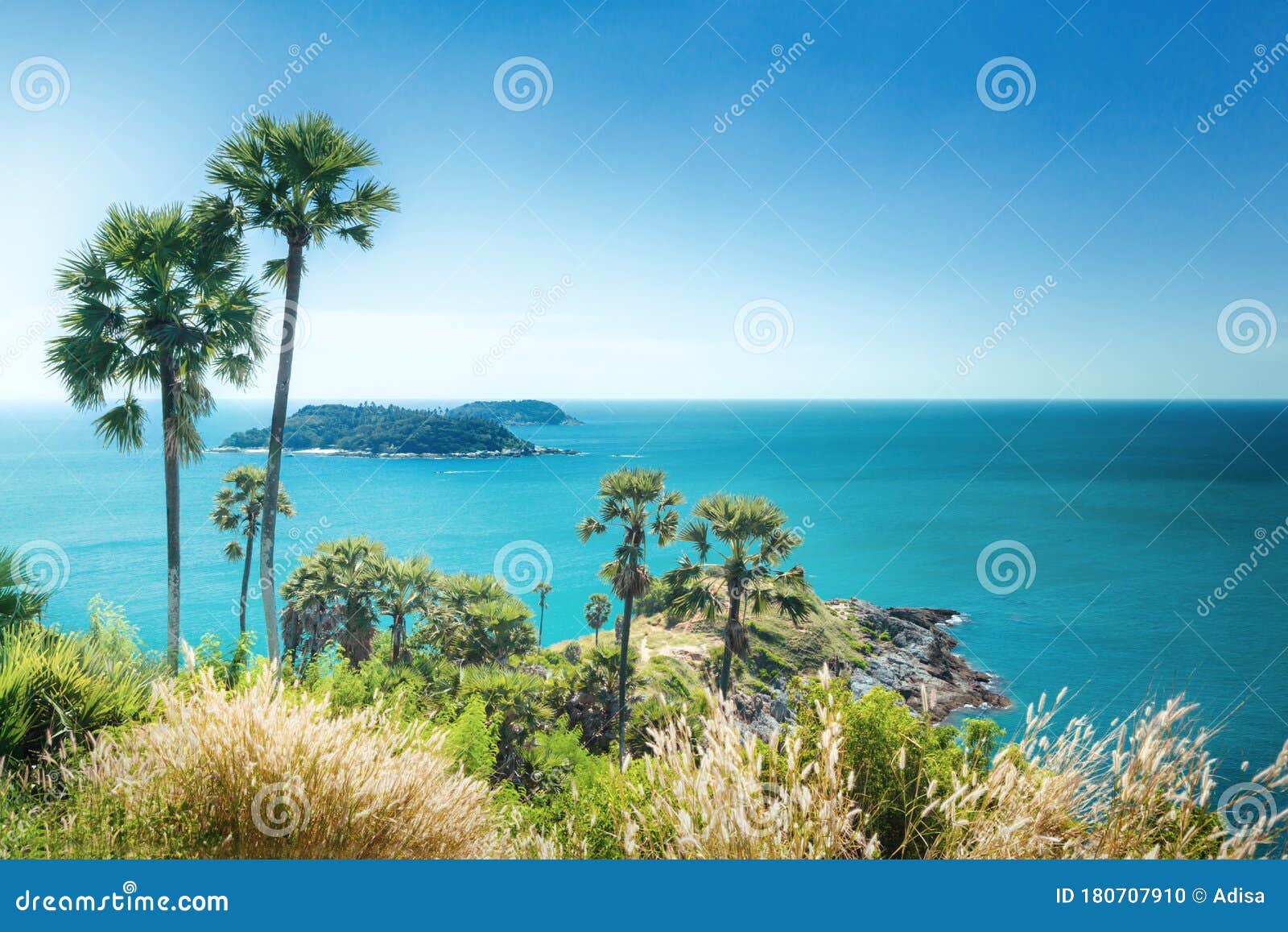 View Promthep Cape At The Very South Of Phuket Island Stock Photography ...