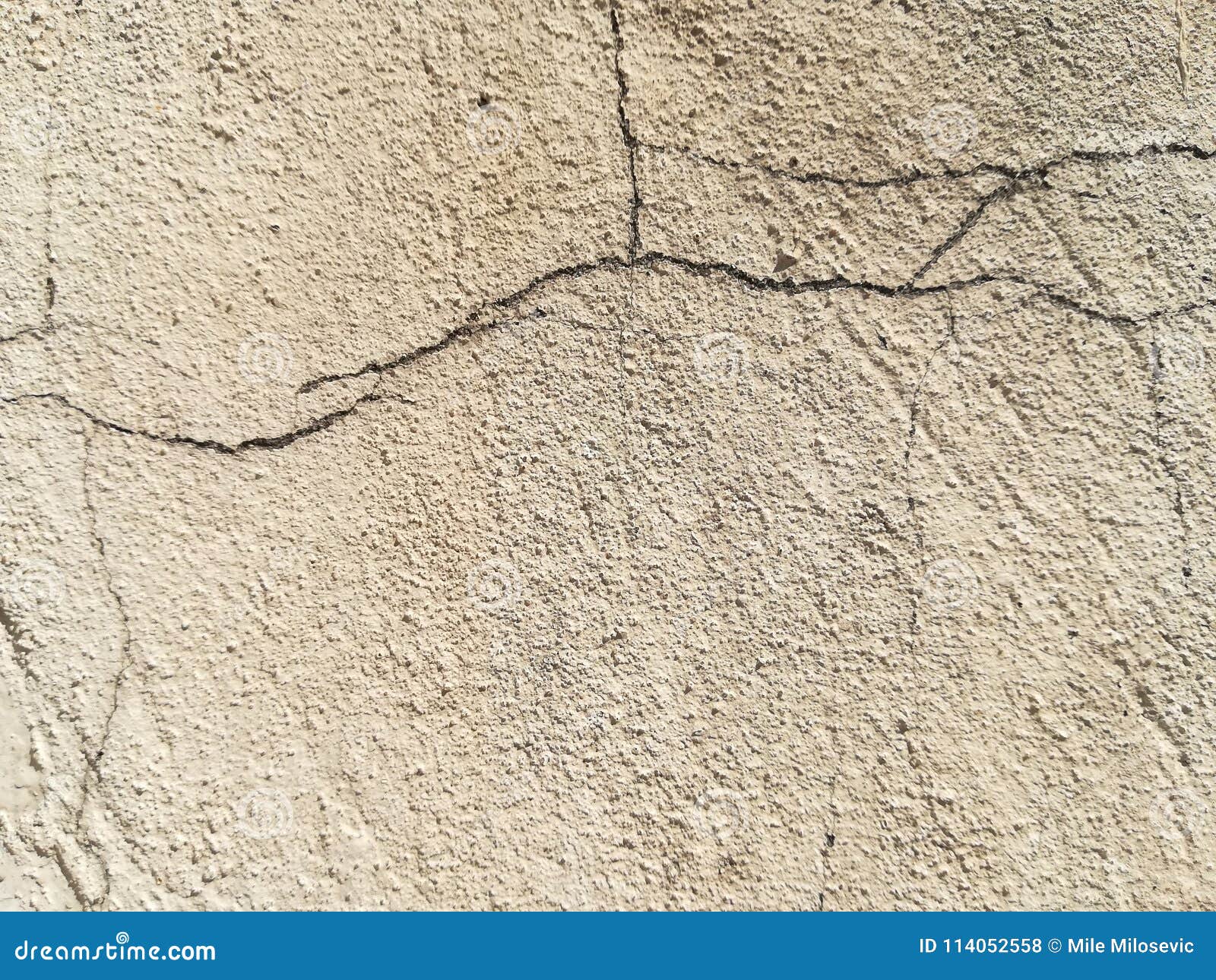 Pronounced Effect Crack in a Wall Stock Photo - Image of built ...