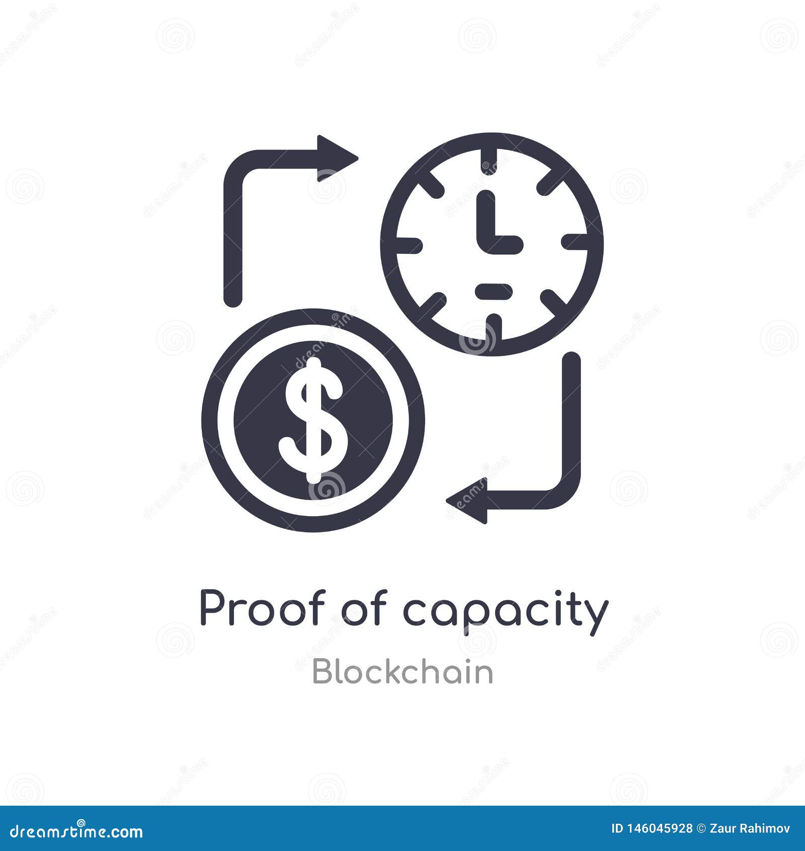 Proof of Capacity Icon. Isolated Proof of Capacity Icon Vector ...
