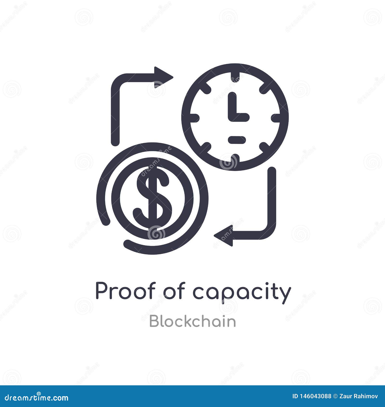 Proof Of Capacity Vector Icon On White Background. Flat Vector Proof Of ...