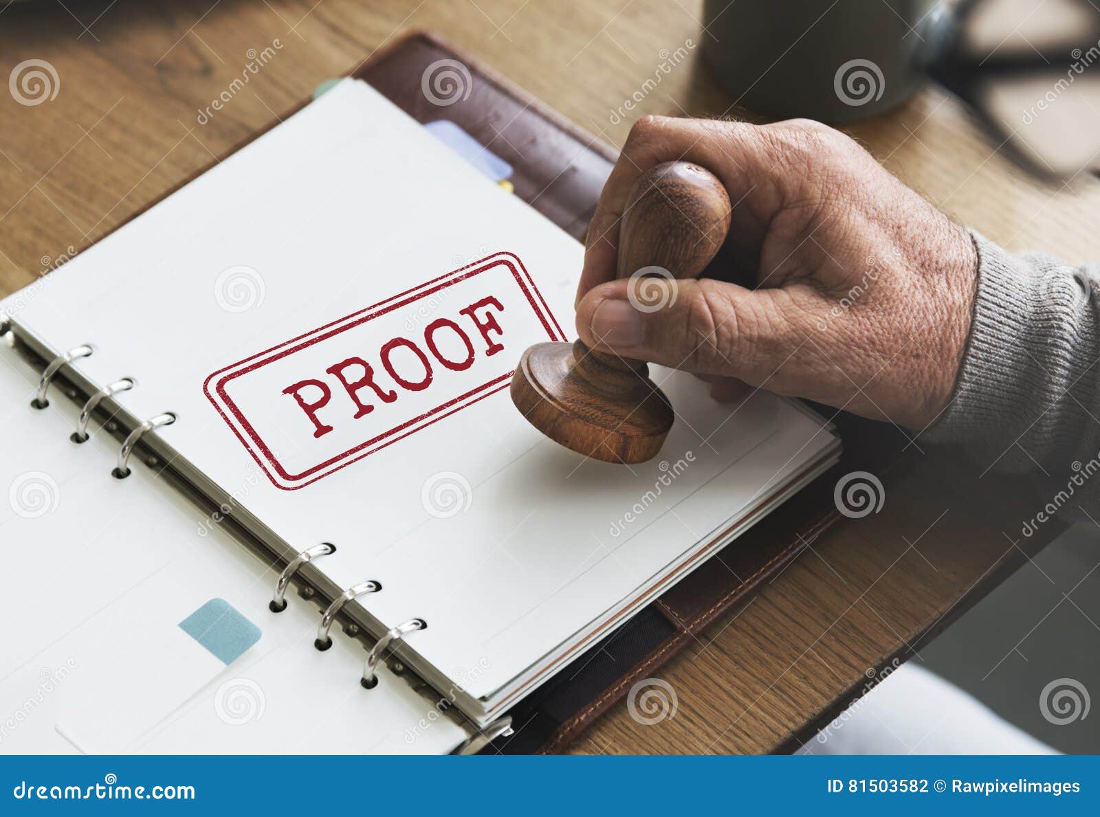 Proof Comfirmation Truth Valid Authentication Concept Stock Photo ...