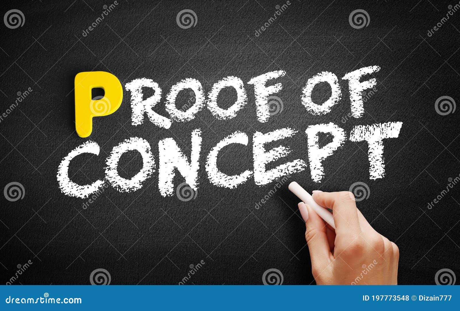 Proof of Concept Text on Blackboard Stock Photo - Image of business ...