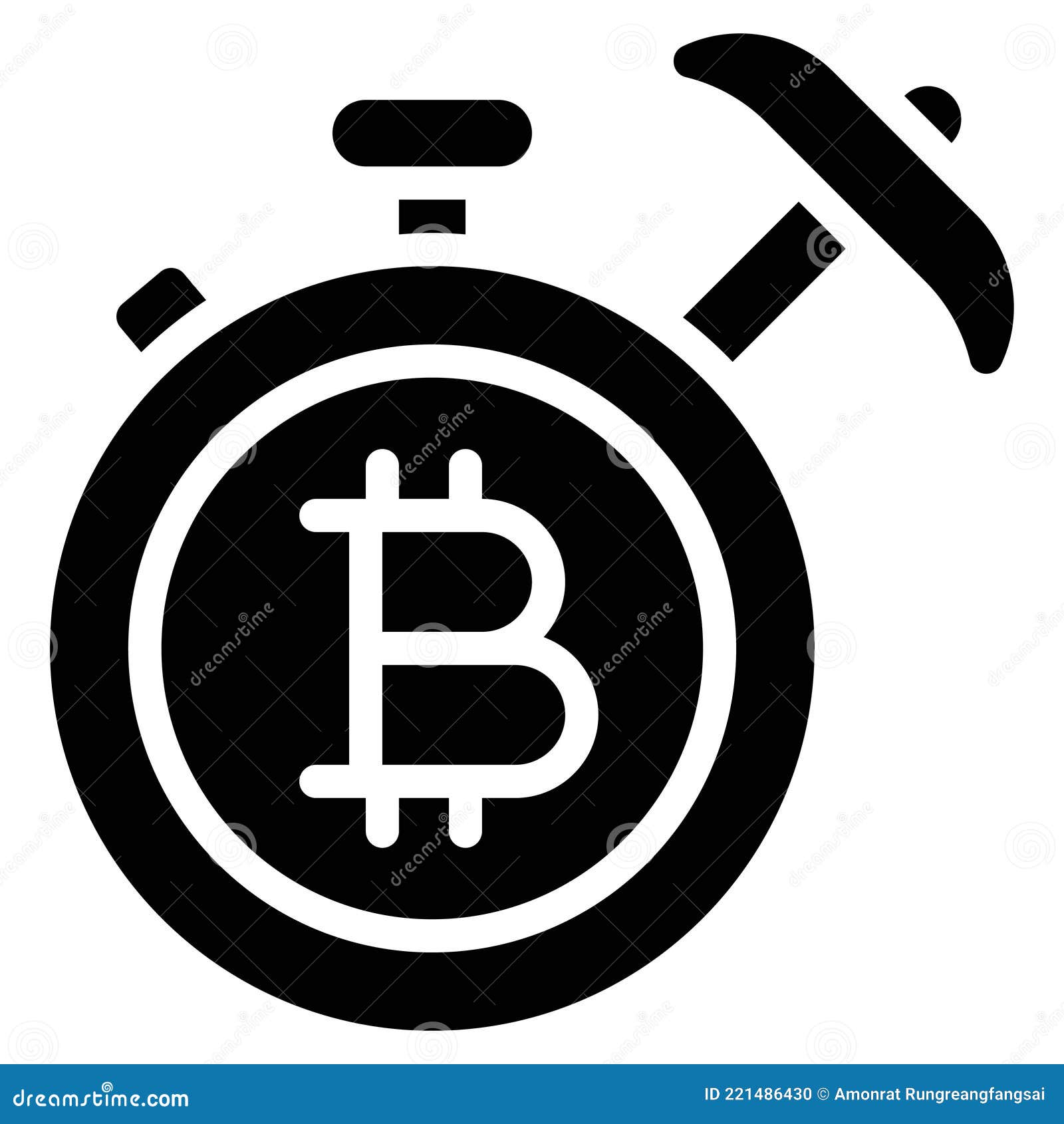 Proof of Elapsed Time Icon, Cryptocurrency Related Vector Stock Vector ...