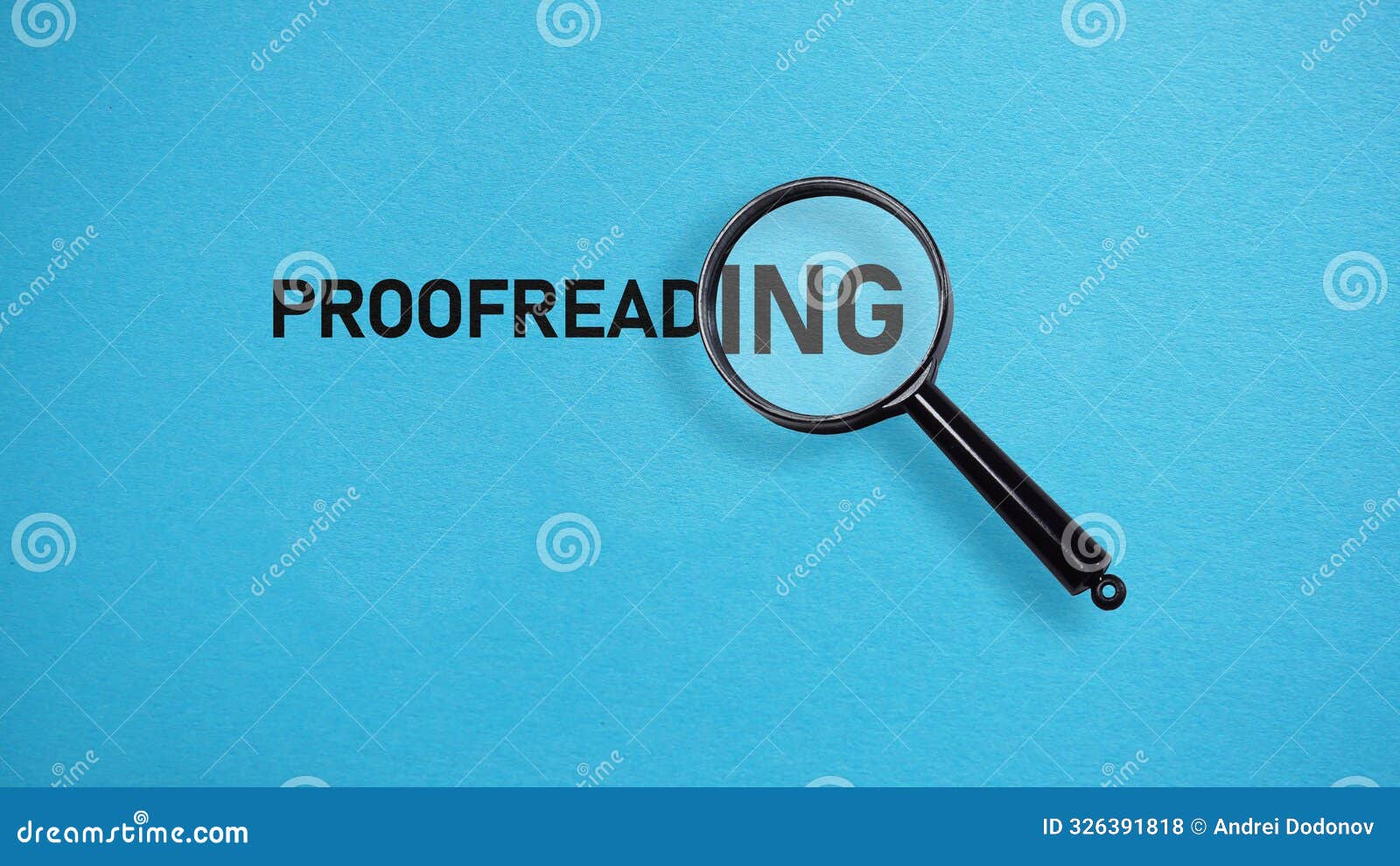 Proofreading of Spelling, Grammar and Accuracy is Shown Using the Text ...