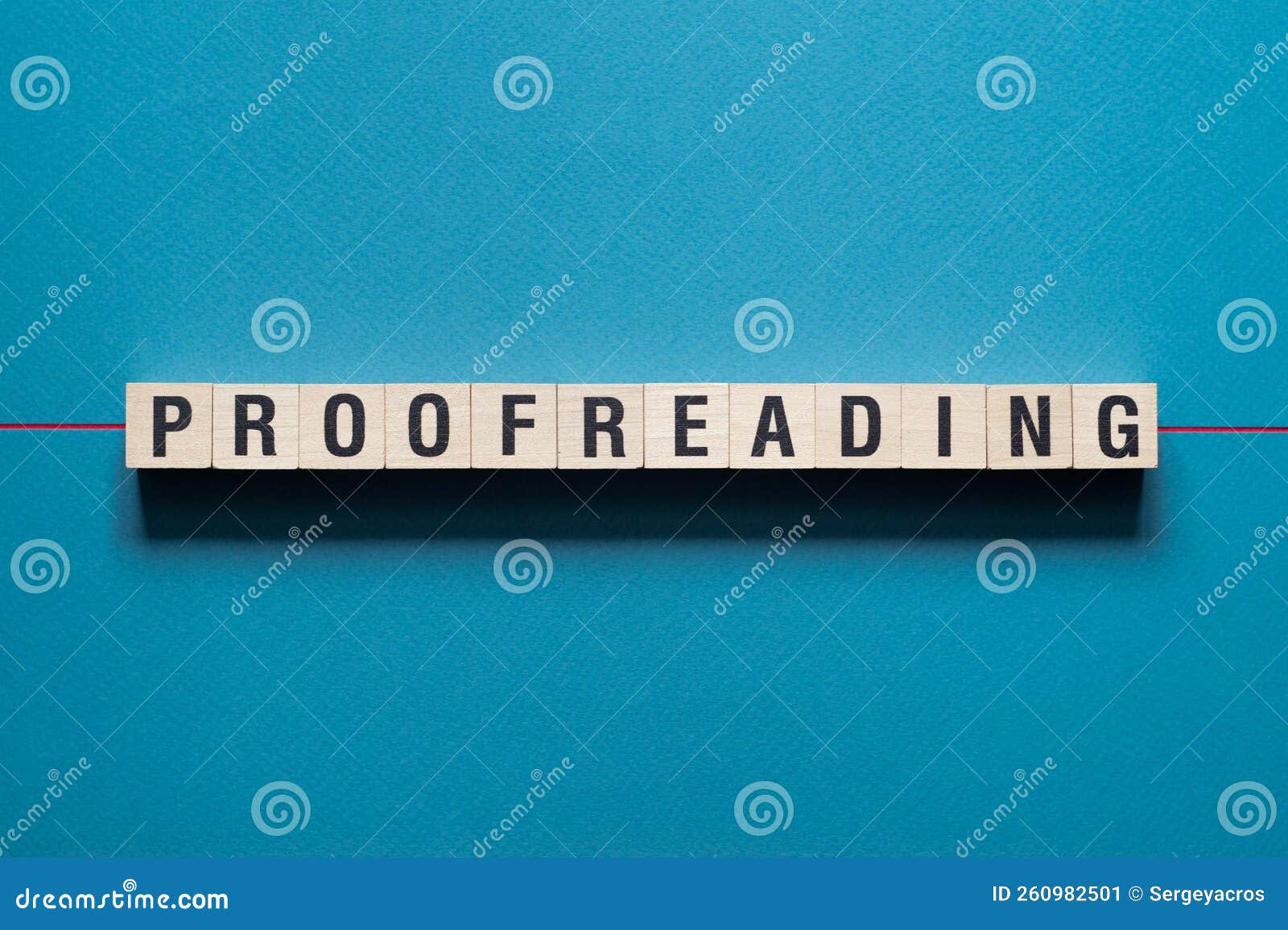Proofreading - Word Concept on Cubes Stock Image - Image of design ...