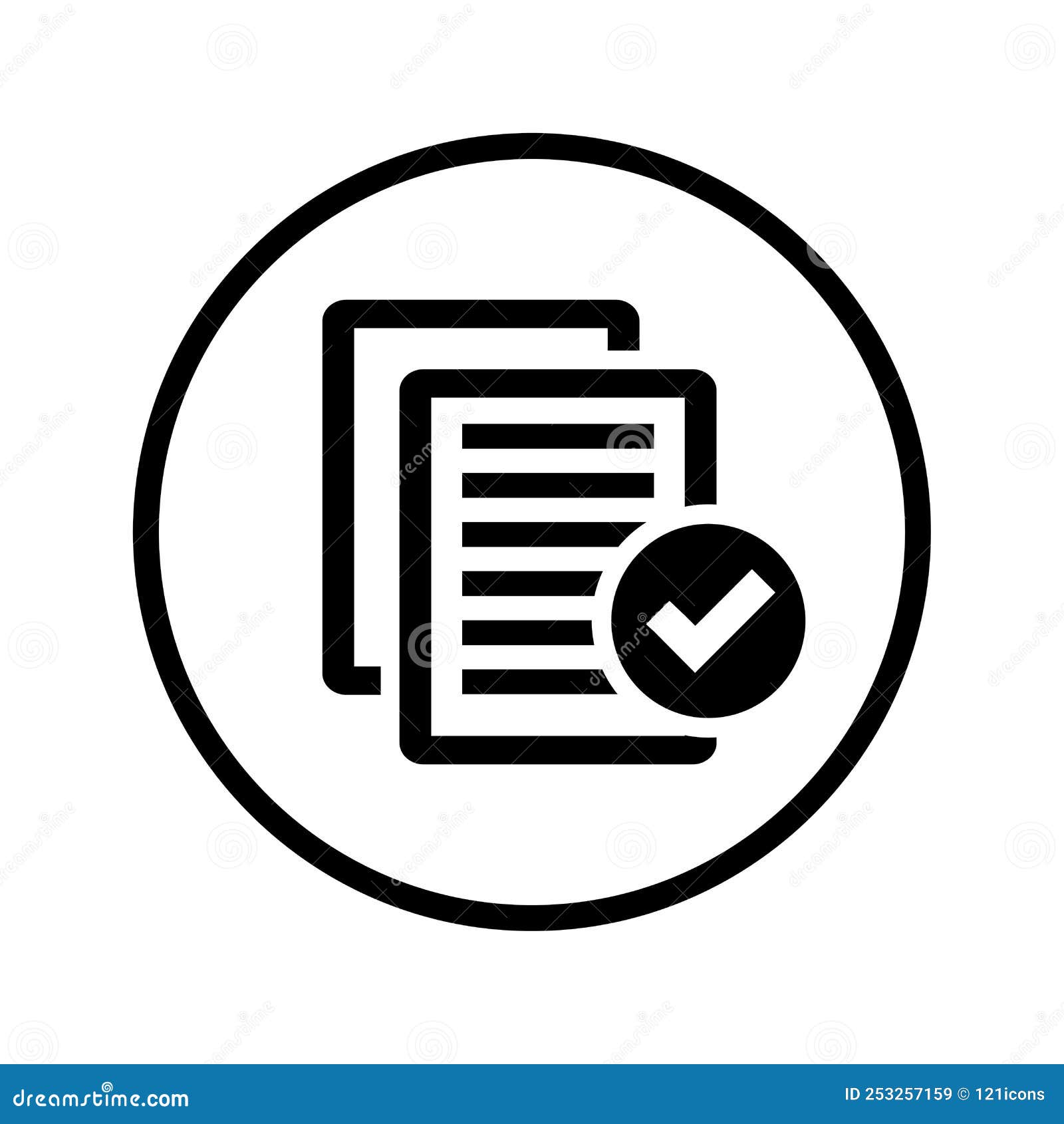 Proofreading, Work Sheet Outline Icon. Line Art Vector Stock Photo ...