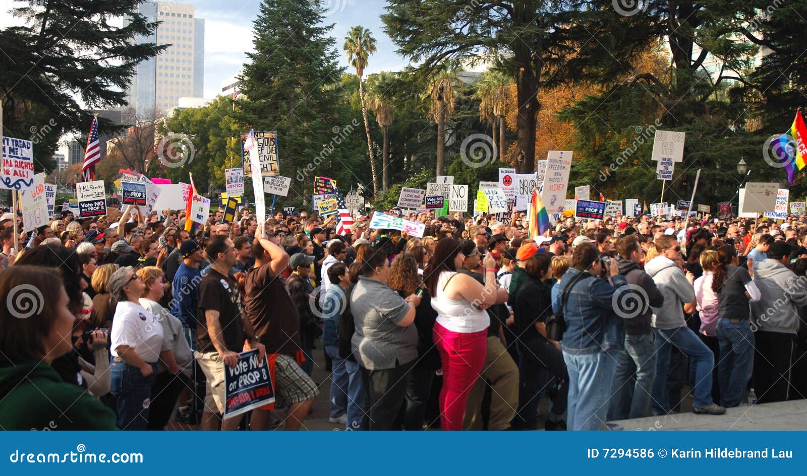 Prop 8 Protest editorial photo. Image of protest, sacramento - 7294586