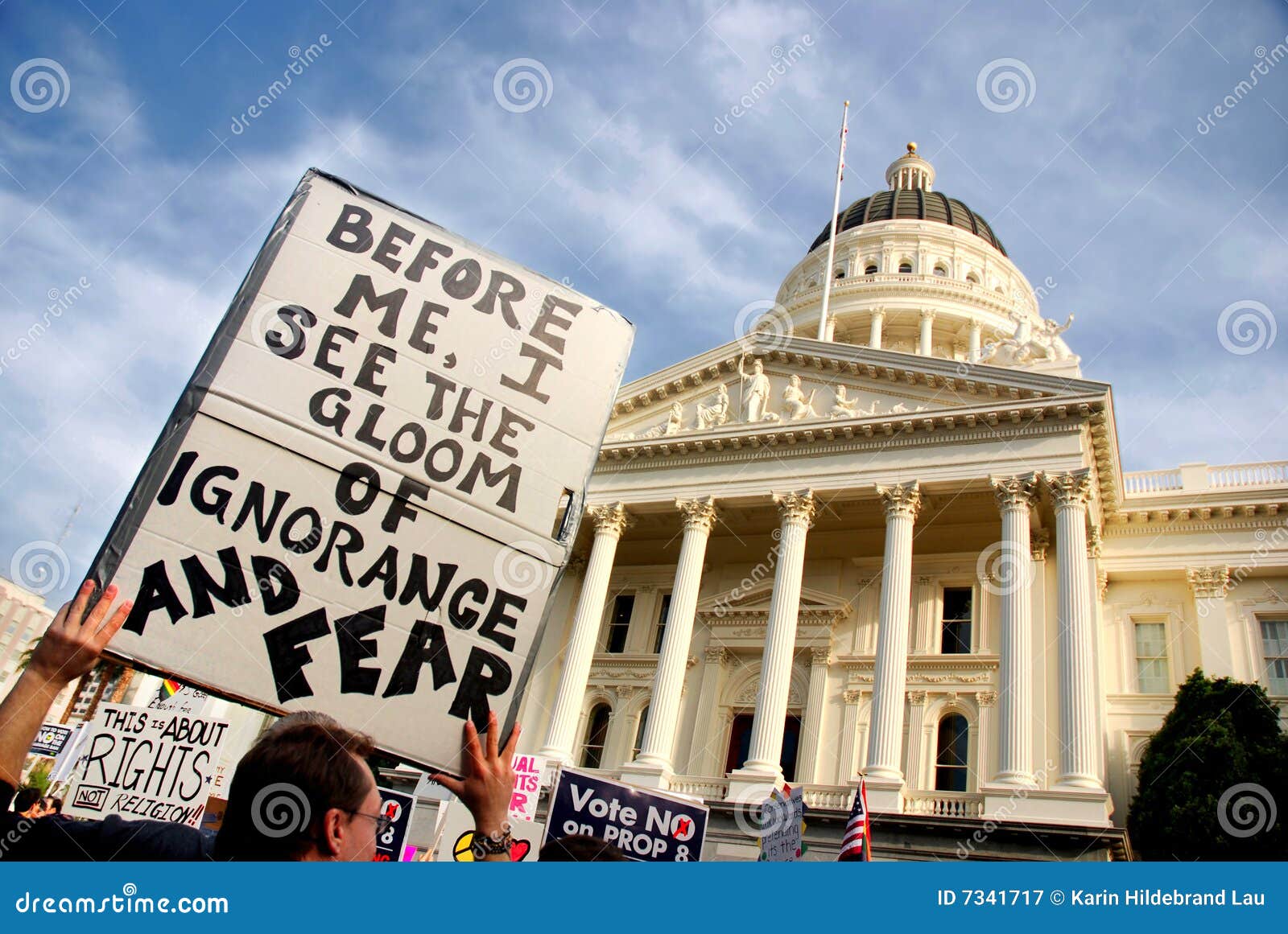 Prop 8 Protest editorial photography. Image of sacramento - 7341717