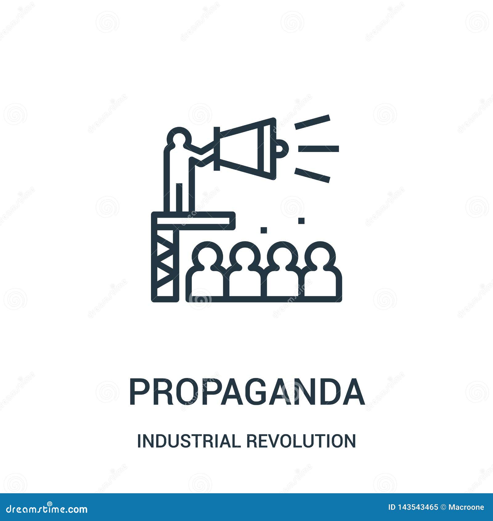 Propaganda Icon Vector From Detecting Fake News Concept. Thin Line ...