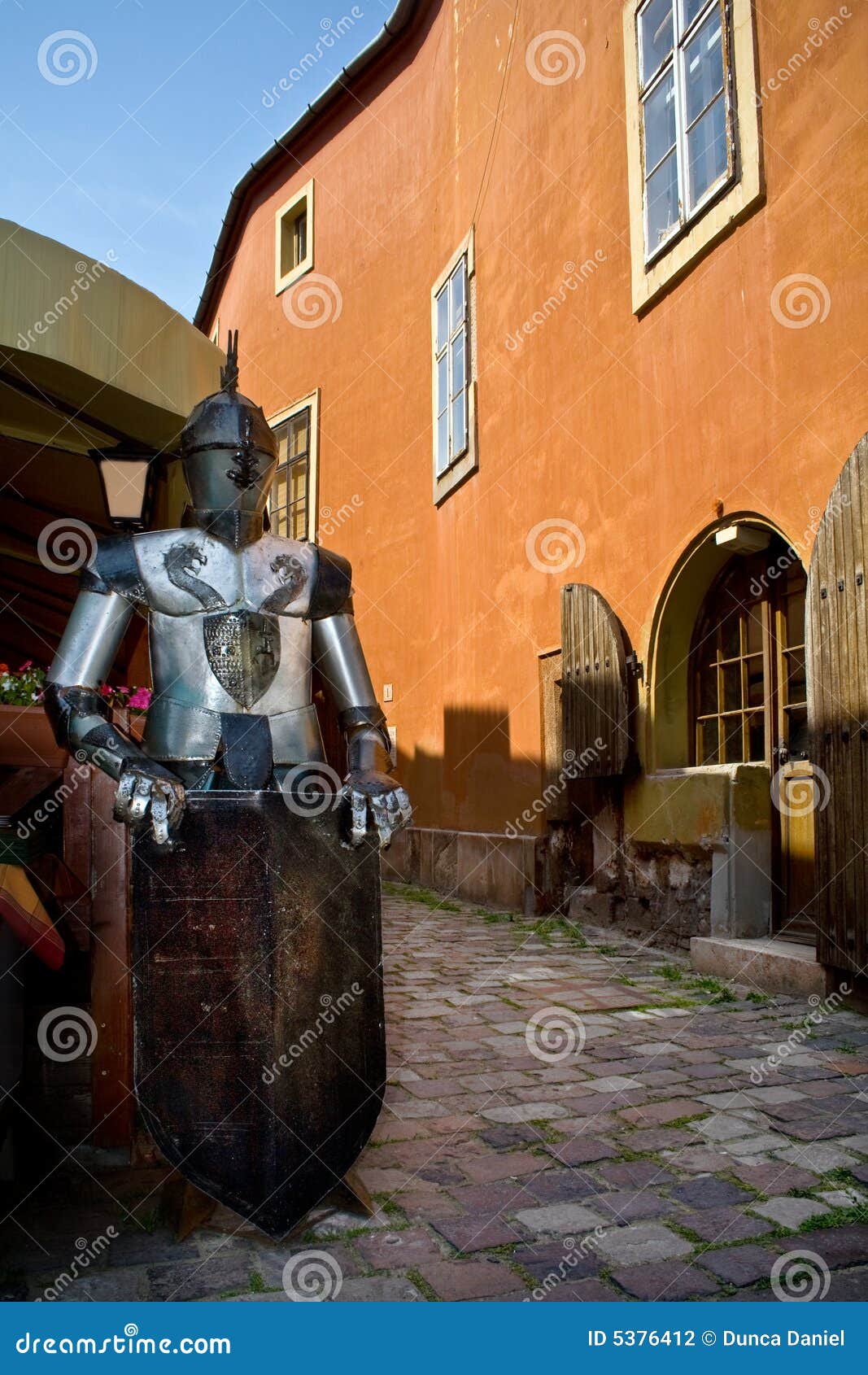 Propaganda Medieval - Knight Guardarar Um Sinal Vazio Imagem. Imagem ...