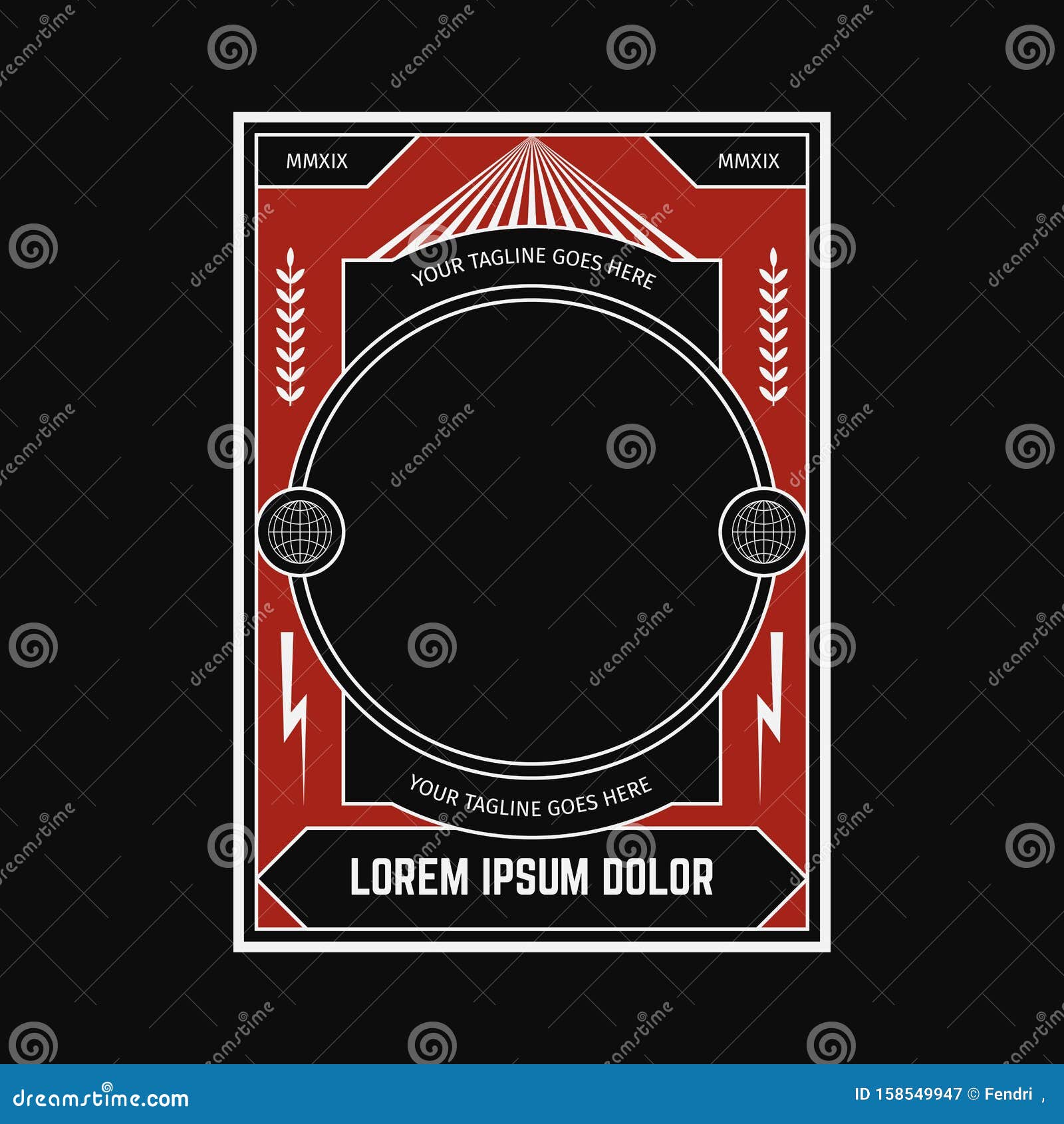PROPAGANDA POSTER BACKGROUND COLLECTIONS Vector Illustration ...