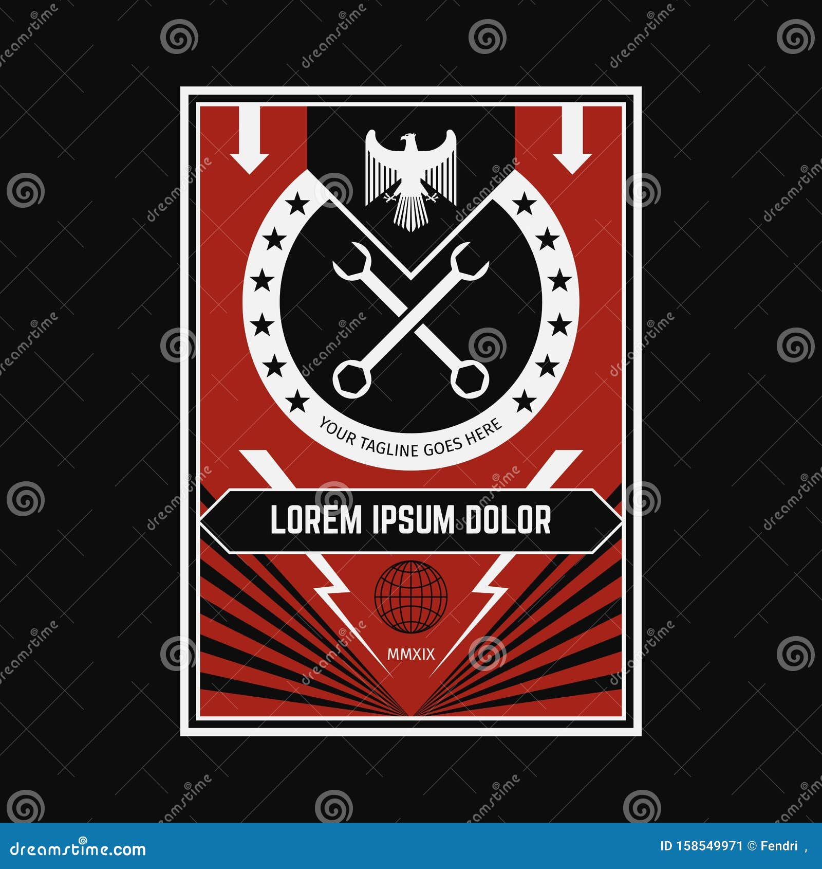 PROPAGANDA POSTER BACKGROUND Stock Vector - Illustration of nation ...