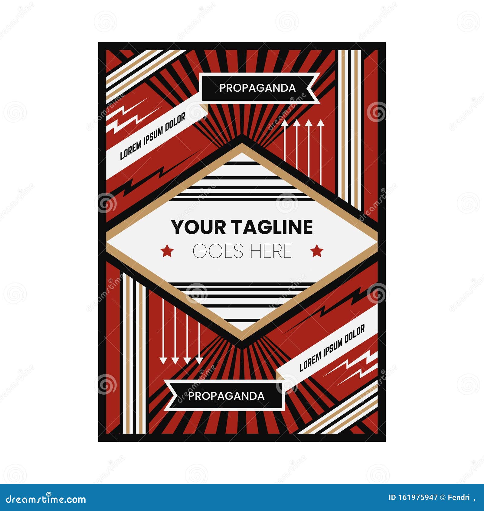 PROPAGANDA POSTER DESIGN TEMPLATE Vektor Abbildung - Illustration von ...