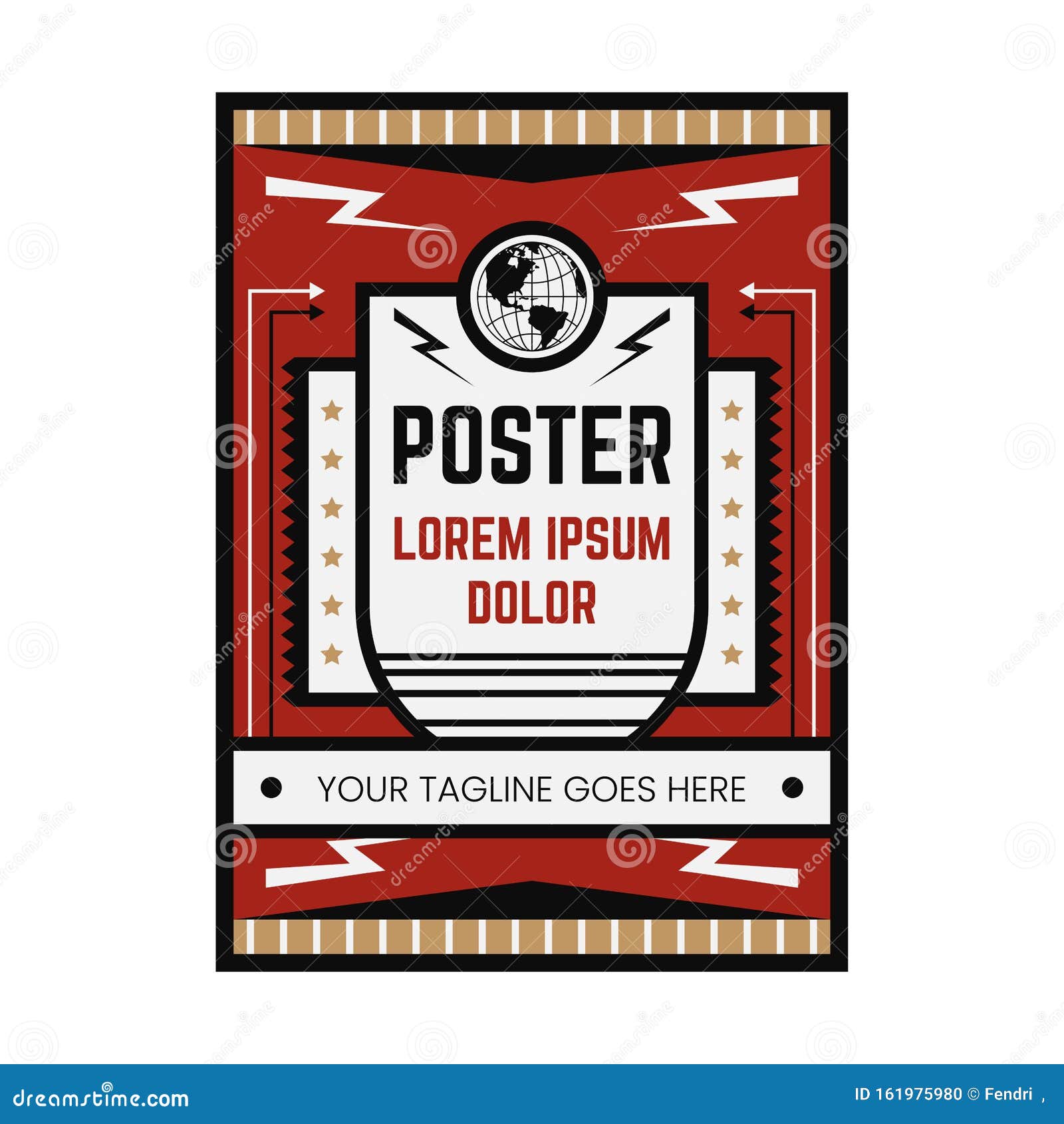 PROPAGANDA POSTER DESIGN TEMPLATE Vektor Abbildung - Illustration von ...