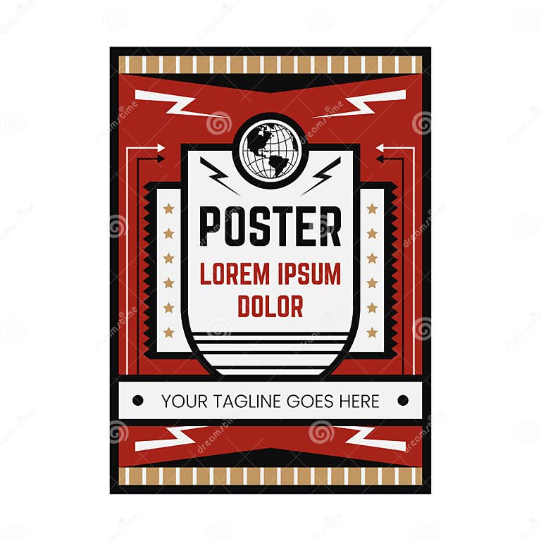 PROPAGANDA POSTER DESIGN TEMPLATE Stock Vector - Illustration of ...