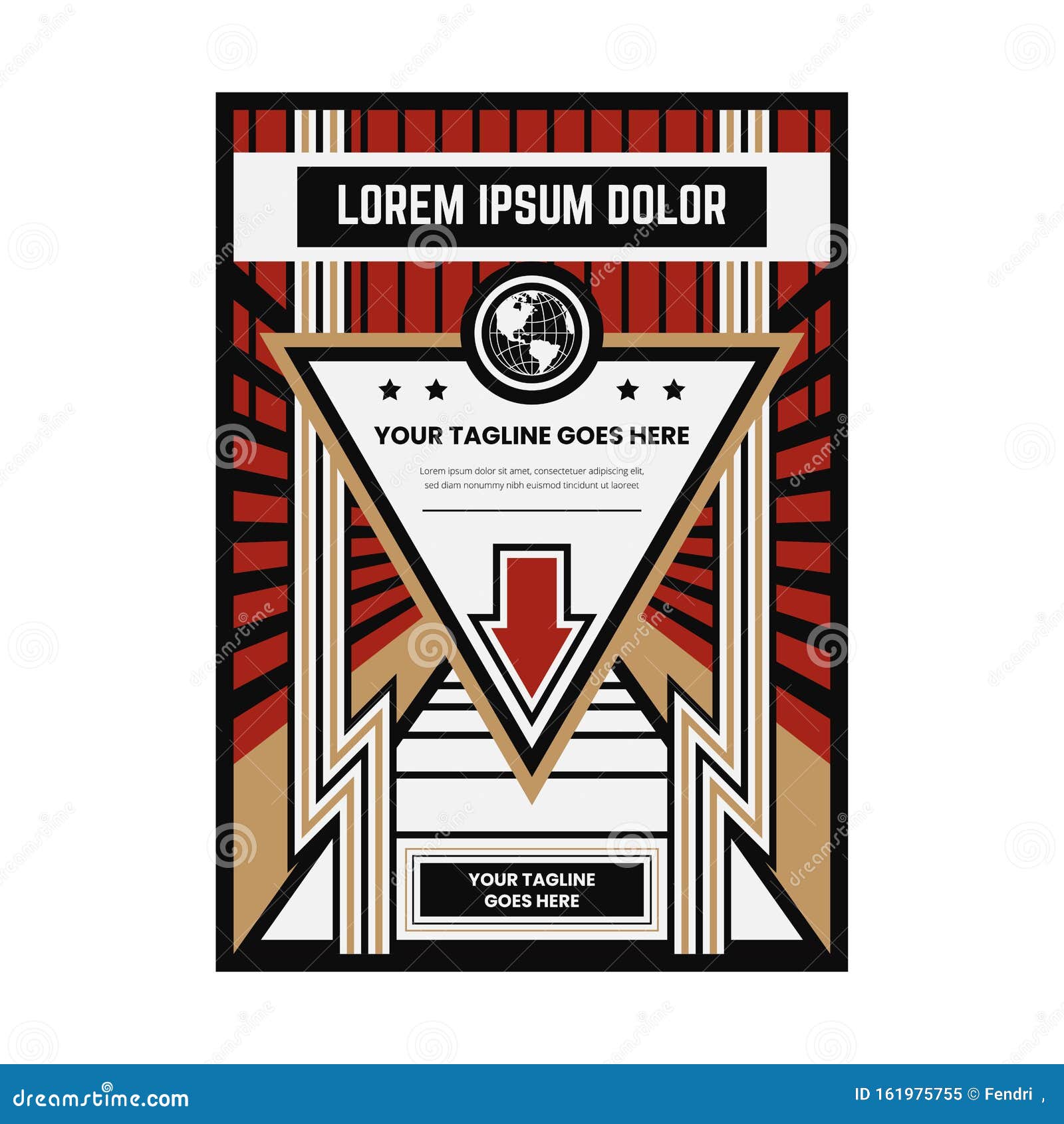 PROPAGANDA POSTER DESIGN TEMPLATE Stock Vector - Illustration of ...