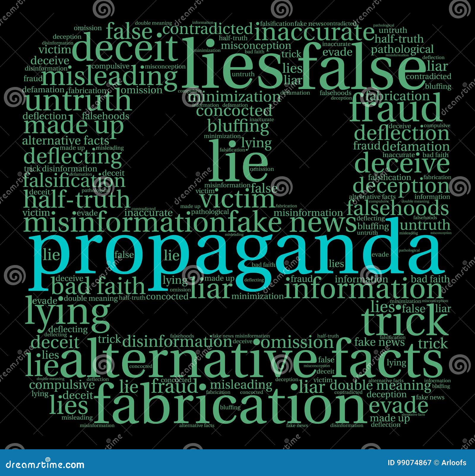 Propaganda Word Cloud stock vector. Illustration of fake - 99074867