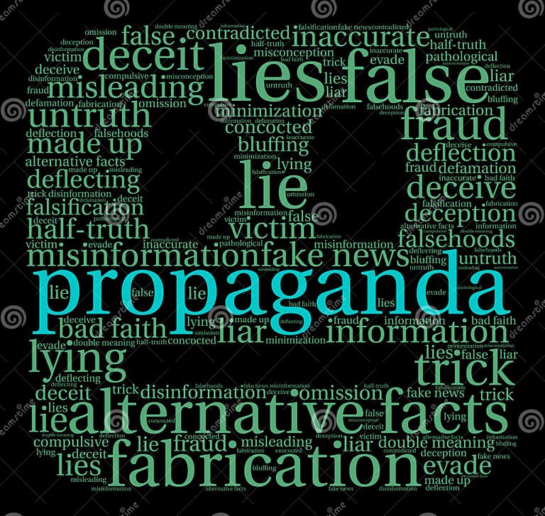 Propaganda Word Cloud stock vector. Illustration of fake - 99074867