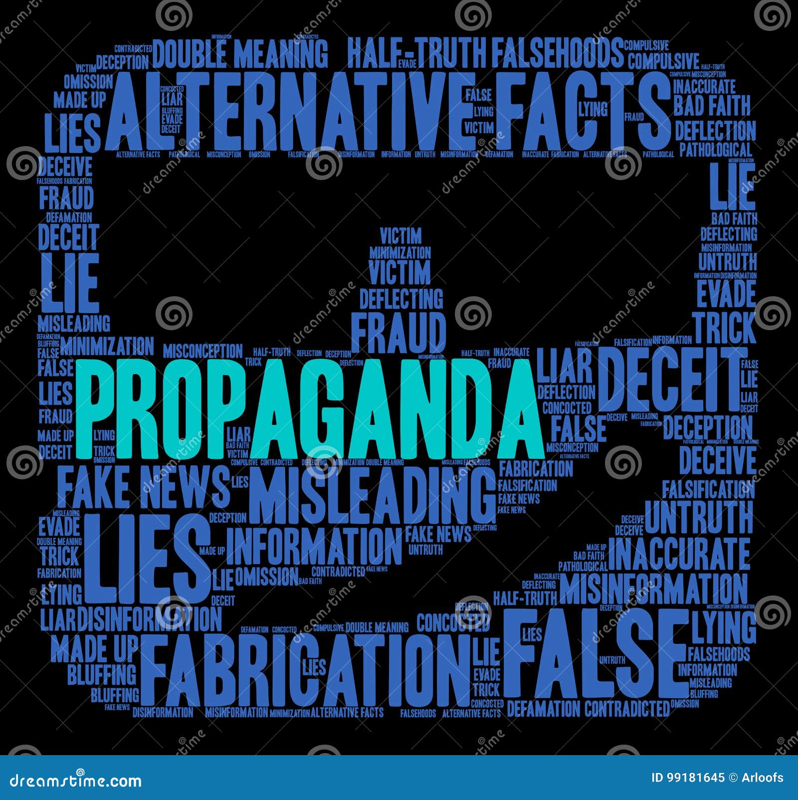 Propaganda Word Cloud stock vector. Illustration of evade - 99181645