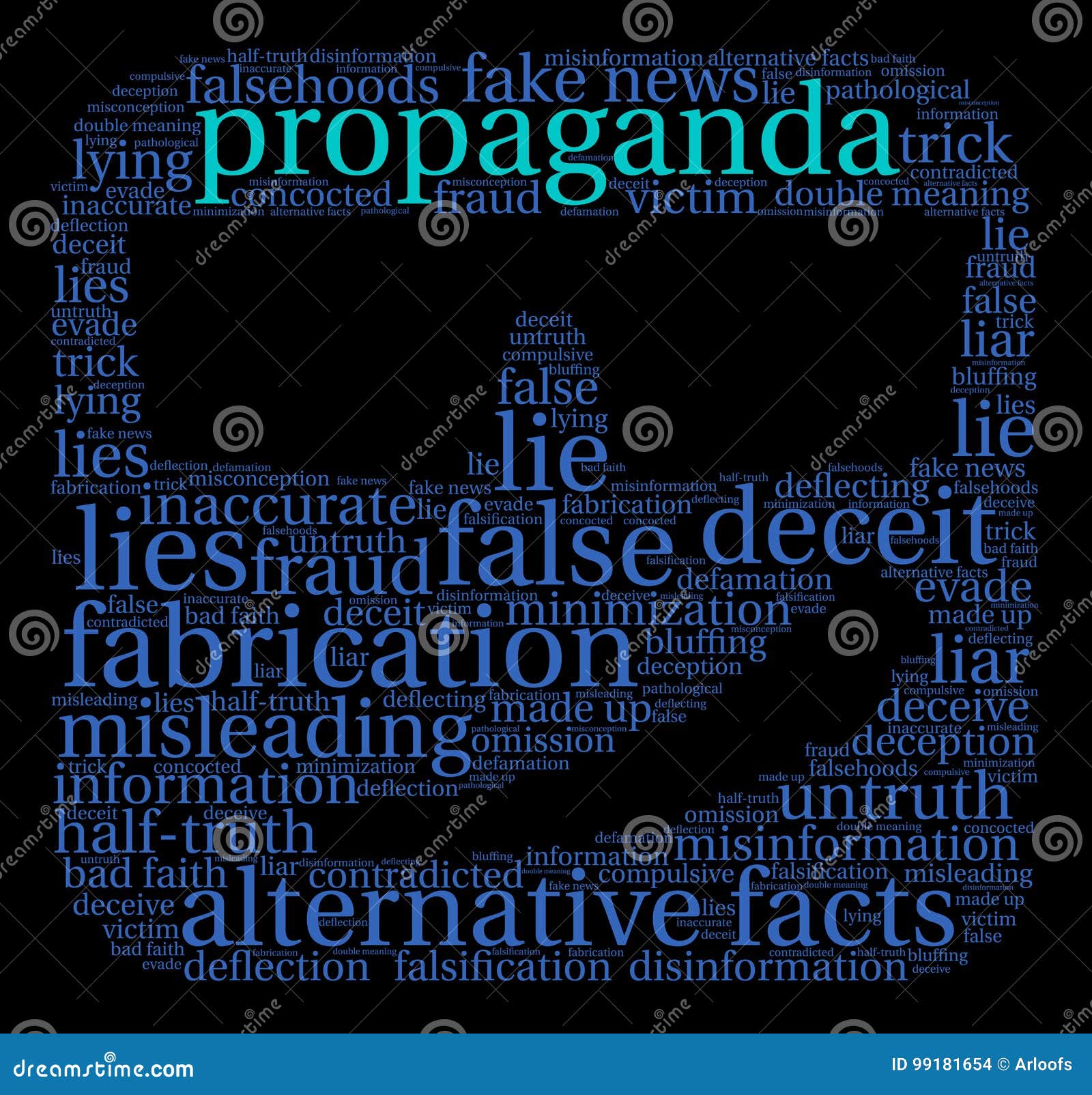 Propaganda Word Cloud stock vector. Illustration of facts - 99181654