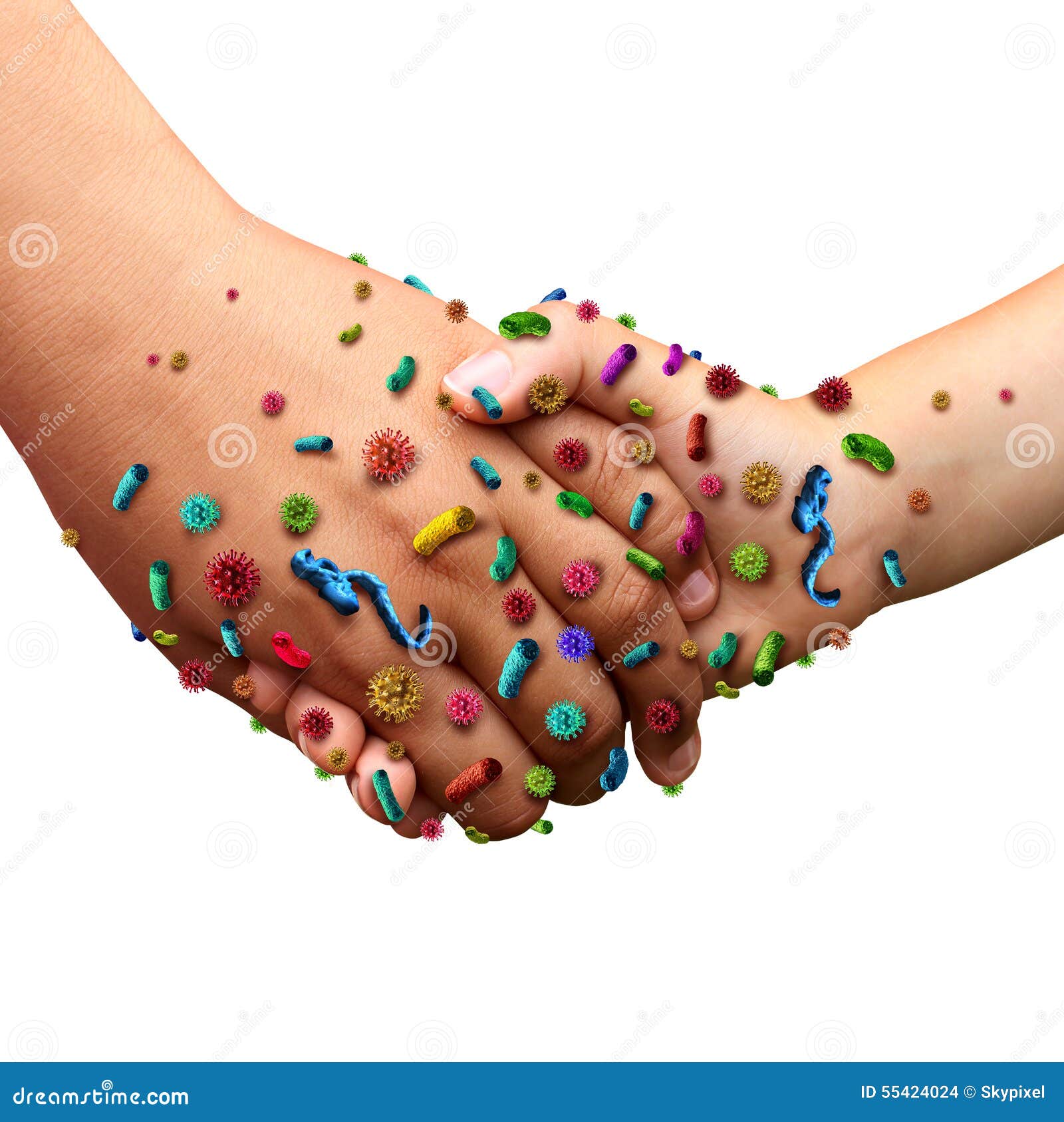 Propagation De Maladies Infectieuses Illustration Stock - Image: 55424024