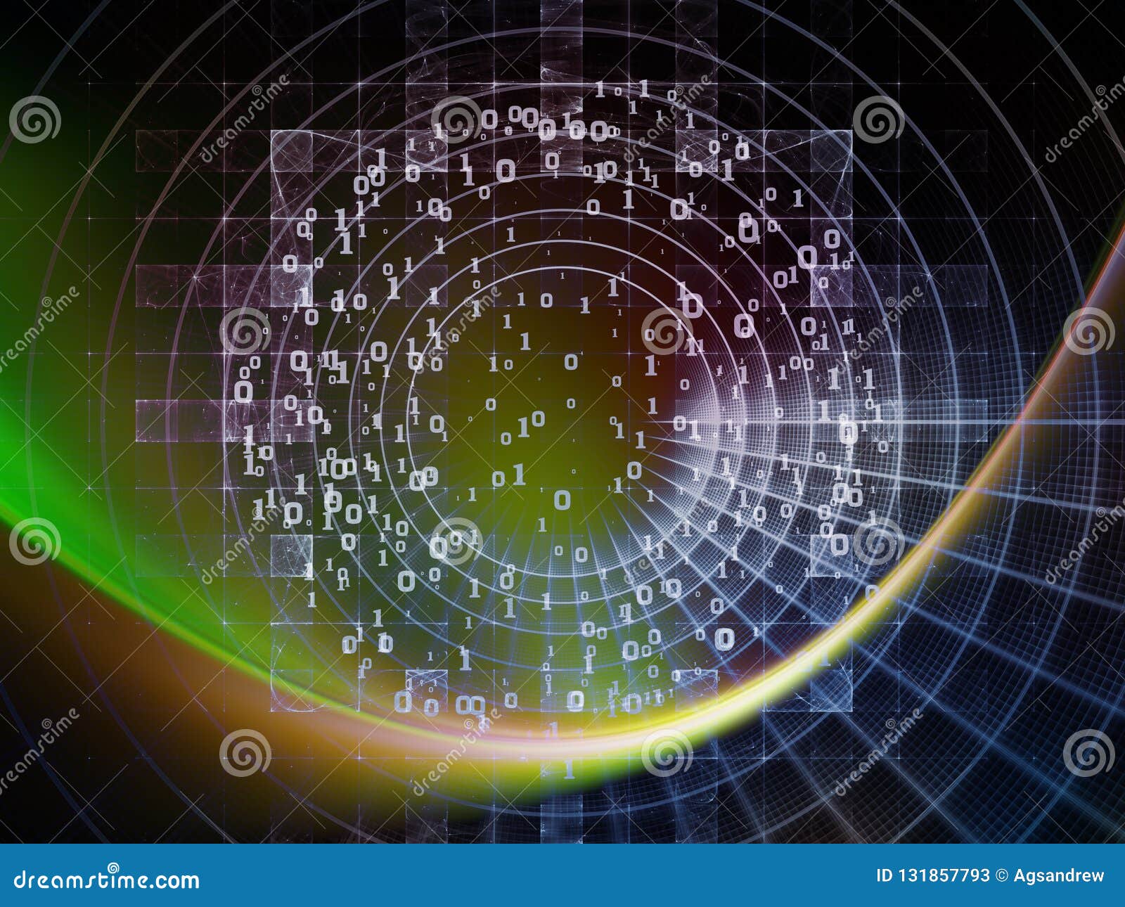 Propagation of Digital World Stock Illustration - Illustration of ...